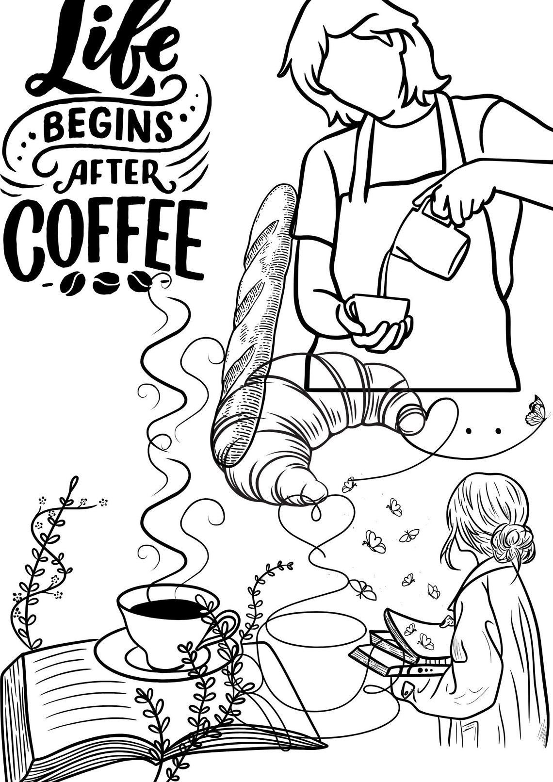 Coffee Lovers : Coloring Book | Relaxation & Anxiety Relief | Gifts for ...
