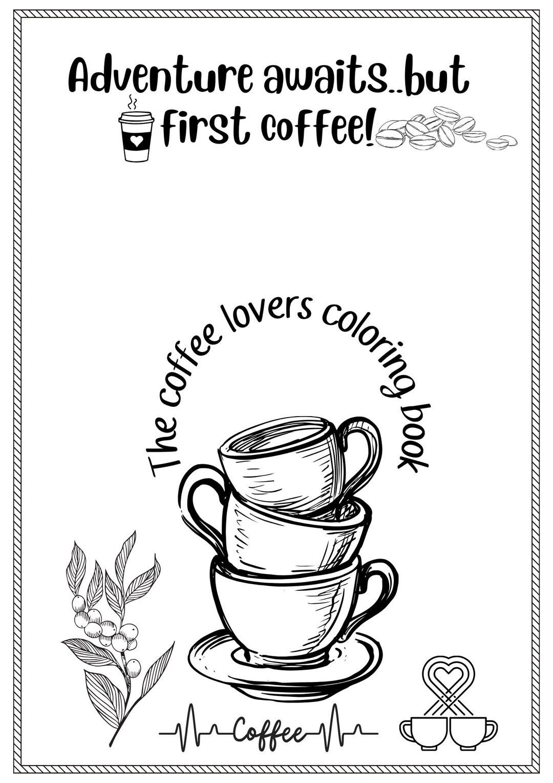 Coffee Lovers : Coloring Book | Relaxation & Anxiety Relief | Gifts for ...