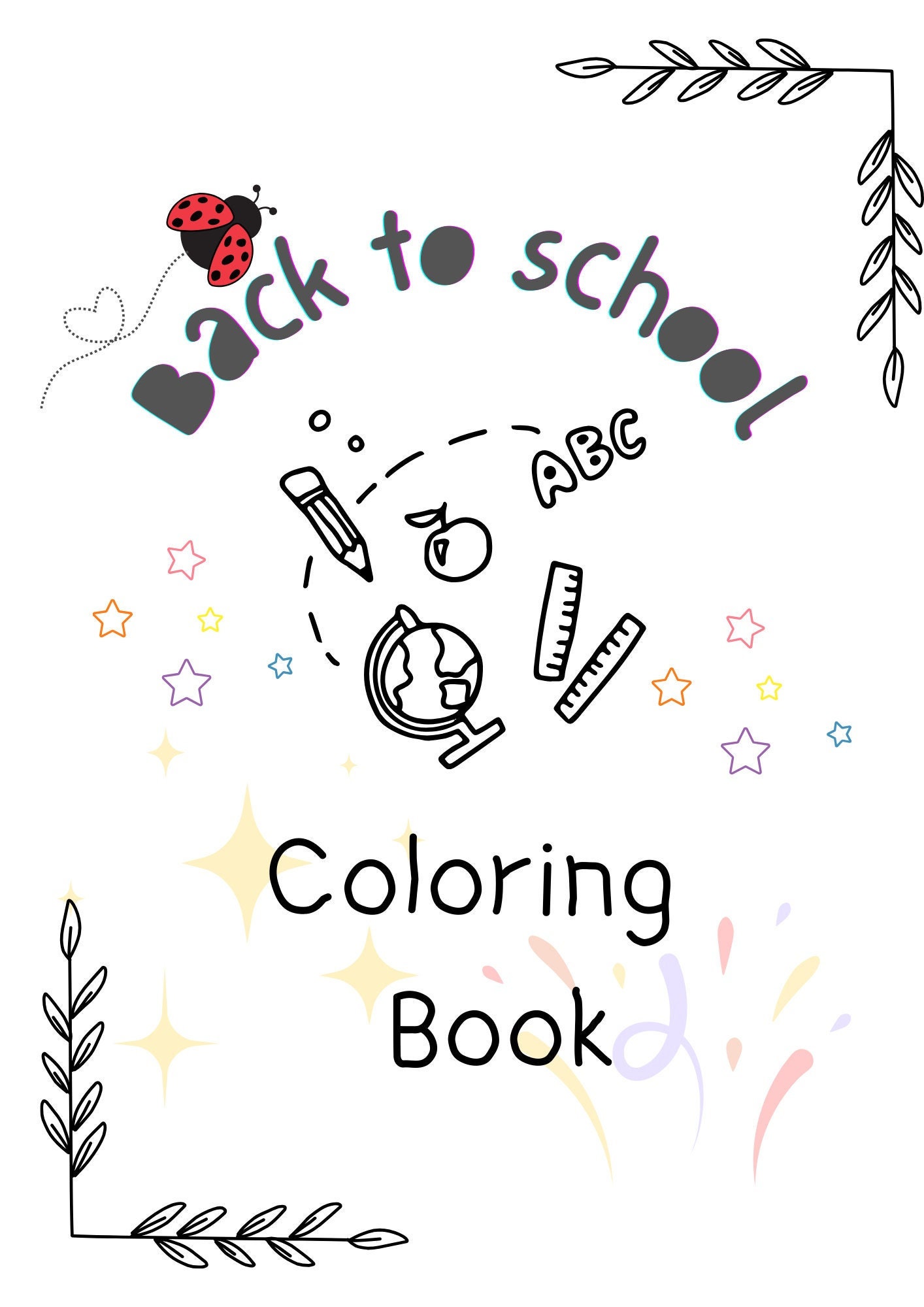 Back to School Coloring Pages Preschoolers 20 Page Pdf - Etsy