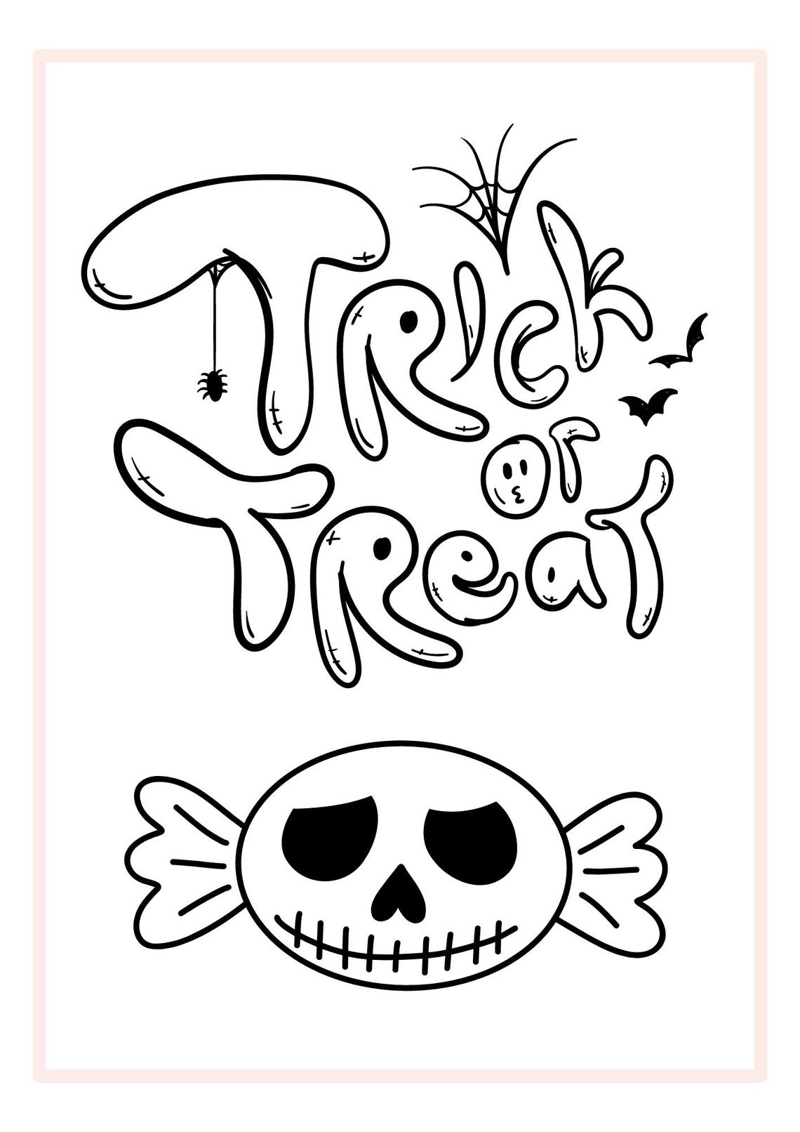 Spooky Halloween Themed Coloring Book| 30 PDF Pages of FUN Coloring - Etsy