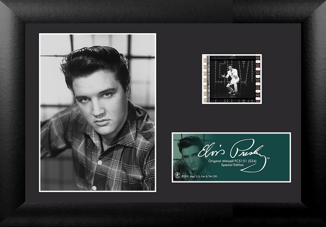 Elvis Vintage Film Cell Display Authentic Film Clip Framed - Etsy