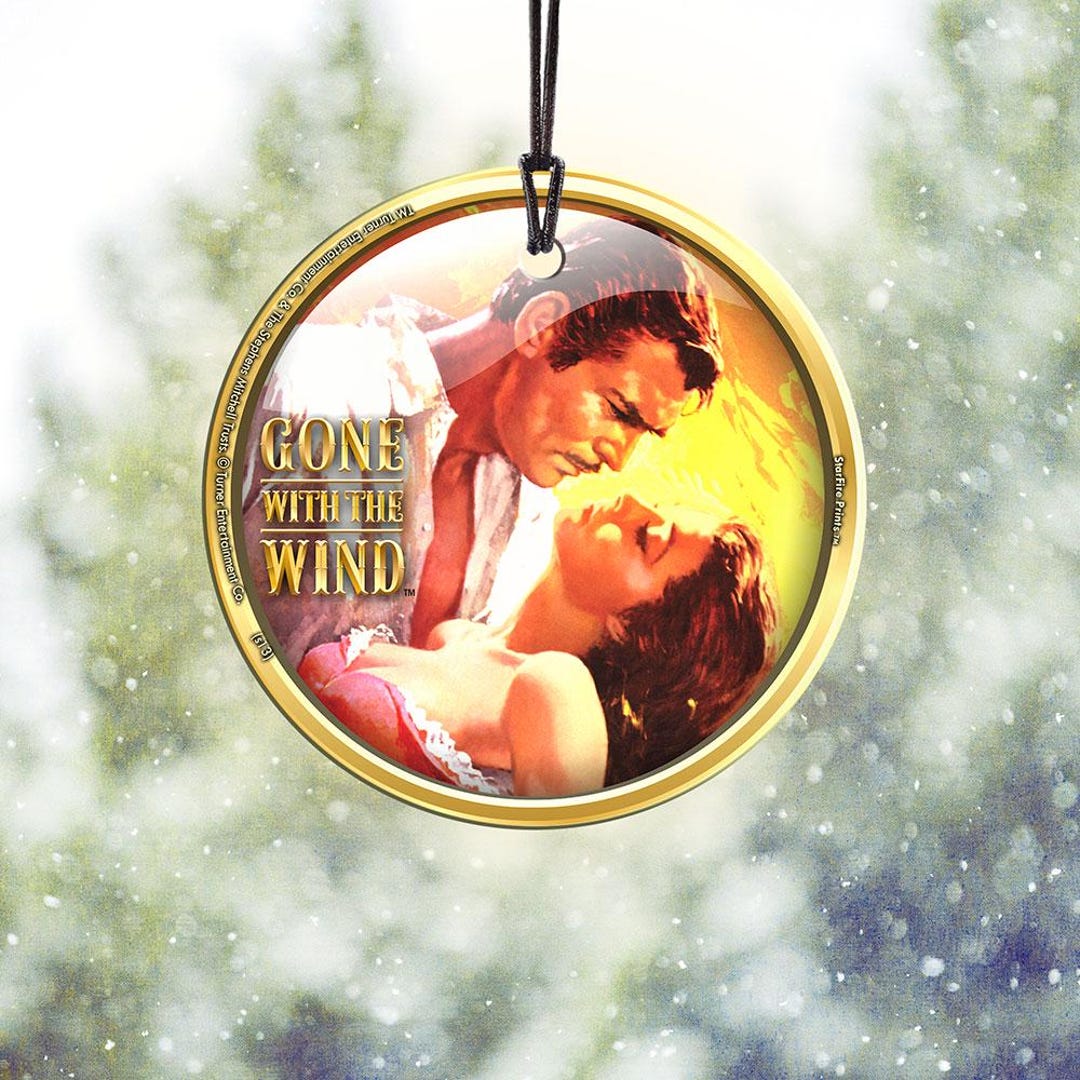 Gone With the Wind Starfire Hanging Glass Christmas Ornament Poster ...