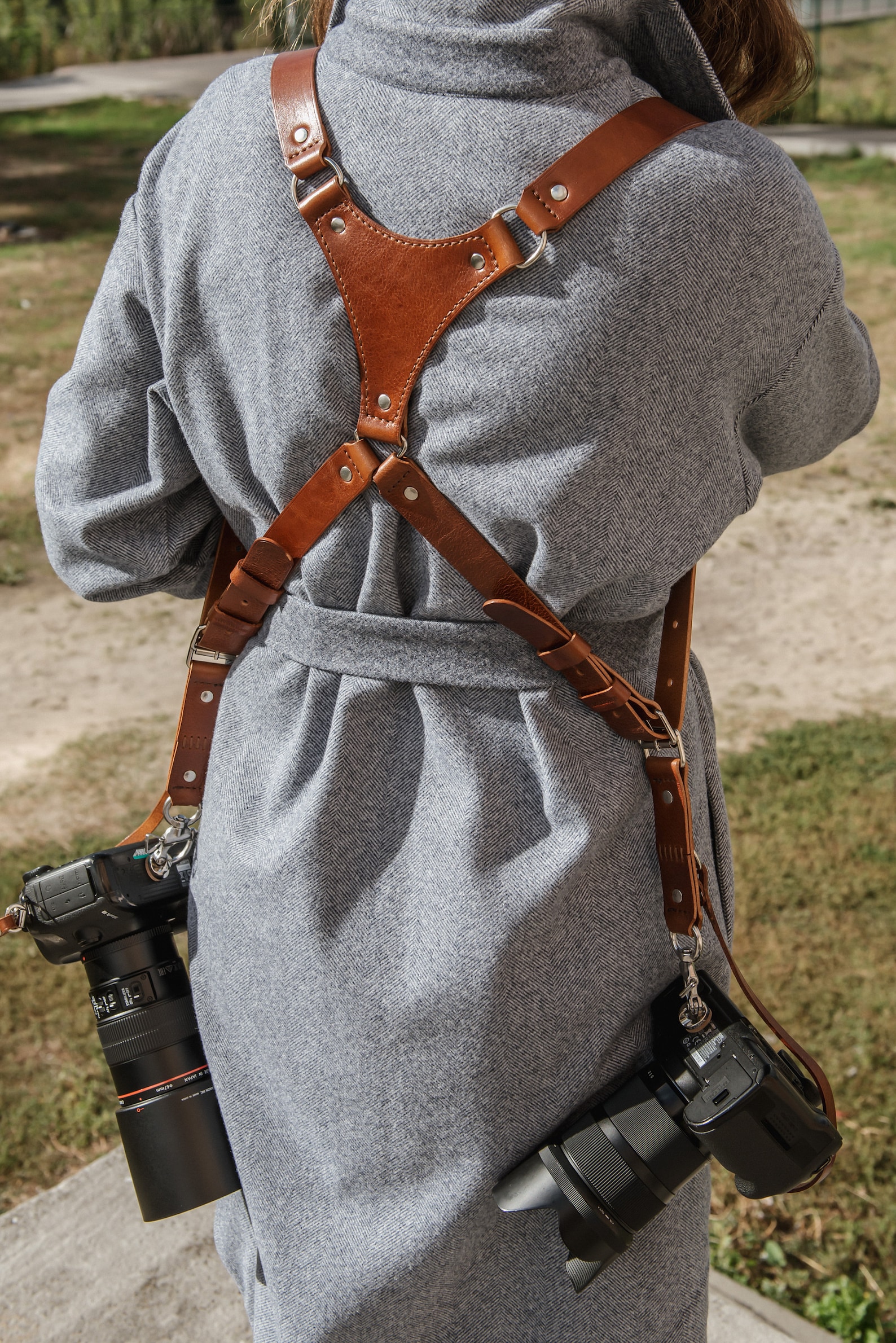 Leather Camera Harness Dual Camera Strap DSLR Shoulder Strap - Etsy