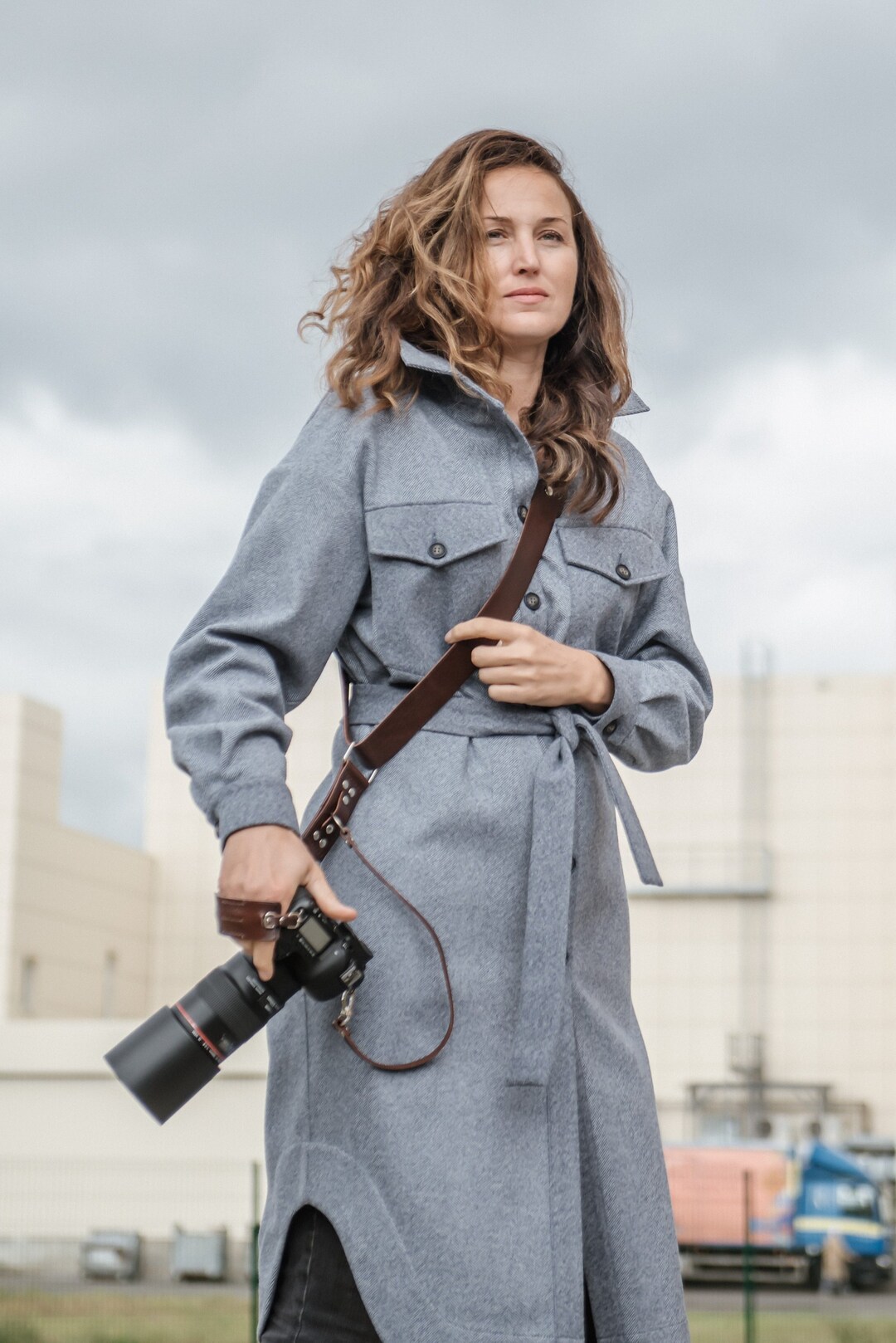 Leather Camera Strap: DSLR Camera Sling, Personalized Photographer Gift ...
