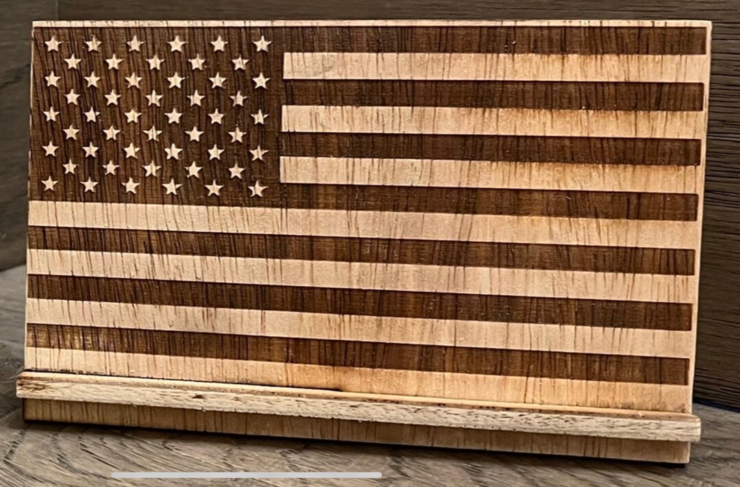 Interlocking Laser Cut Desk Flag - Etsy