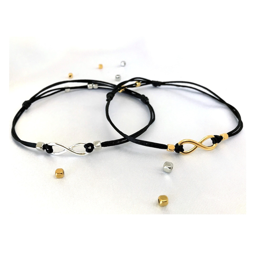 Matching Infinity Anklets: Personalized Initial Charm, Couple ...