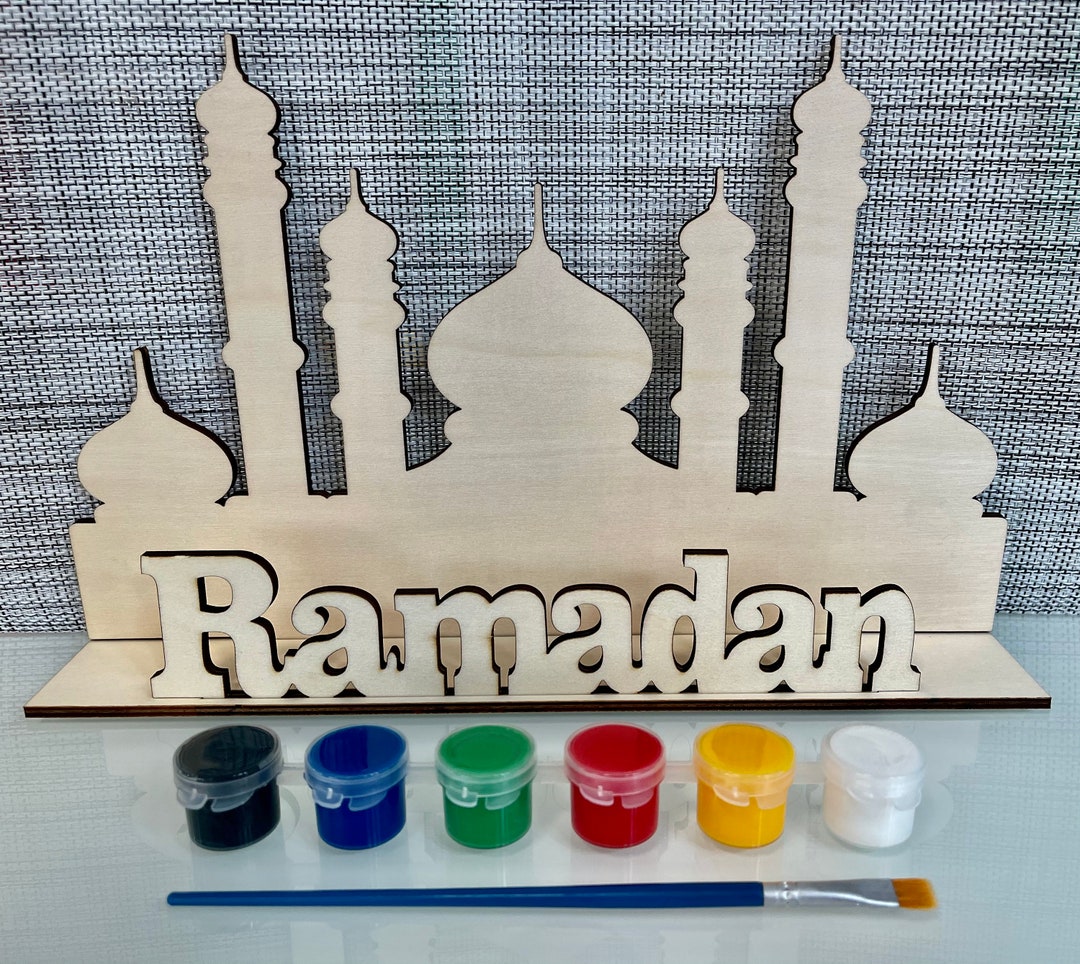 Wood Ramadan Sign Ramadan Decoration Ramadan Kids Activity DIY Ramadan ...