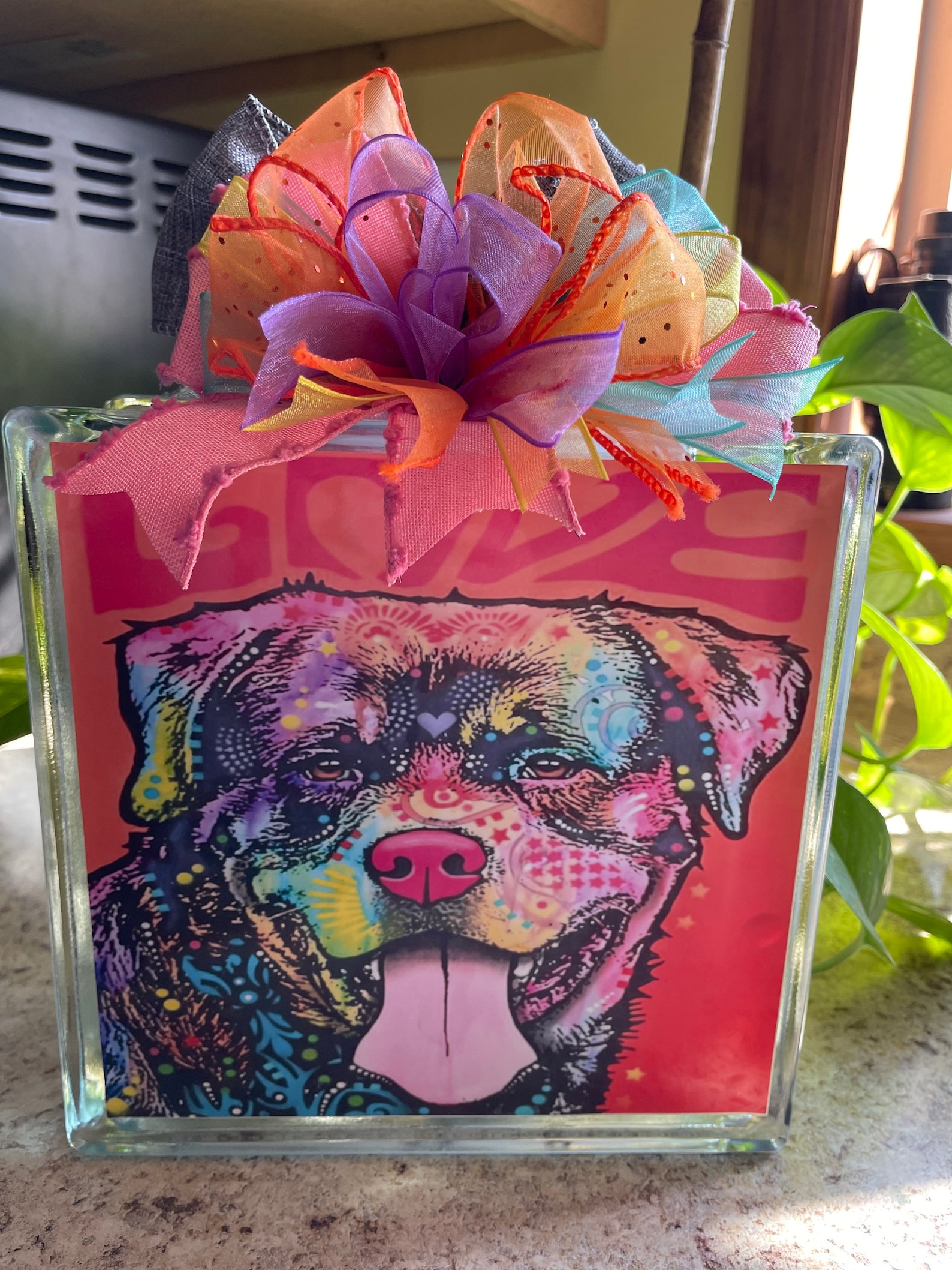 Glass Block Night Light | Etsy