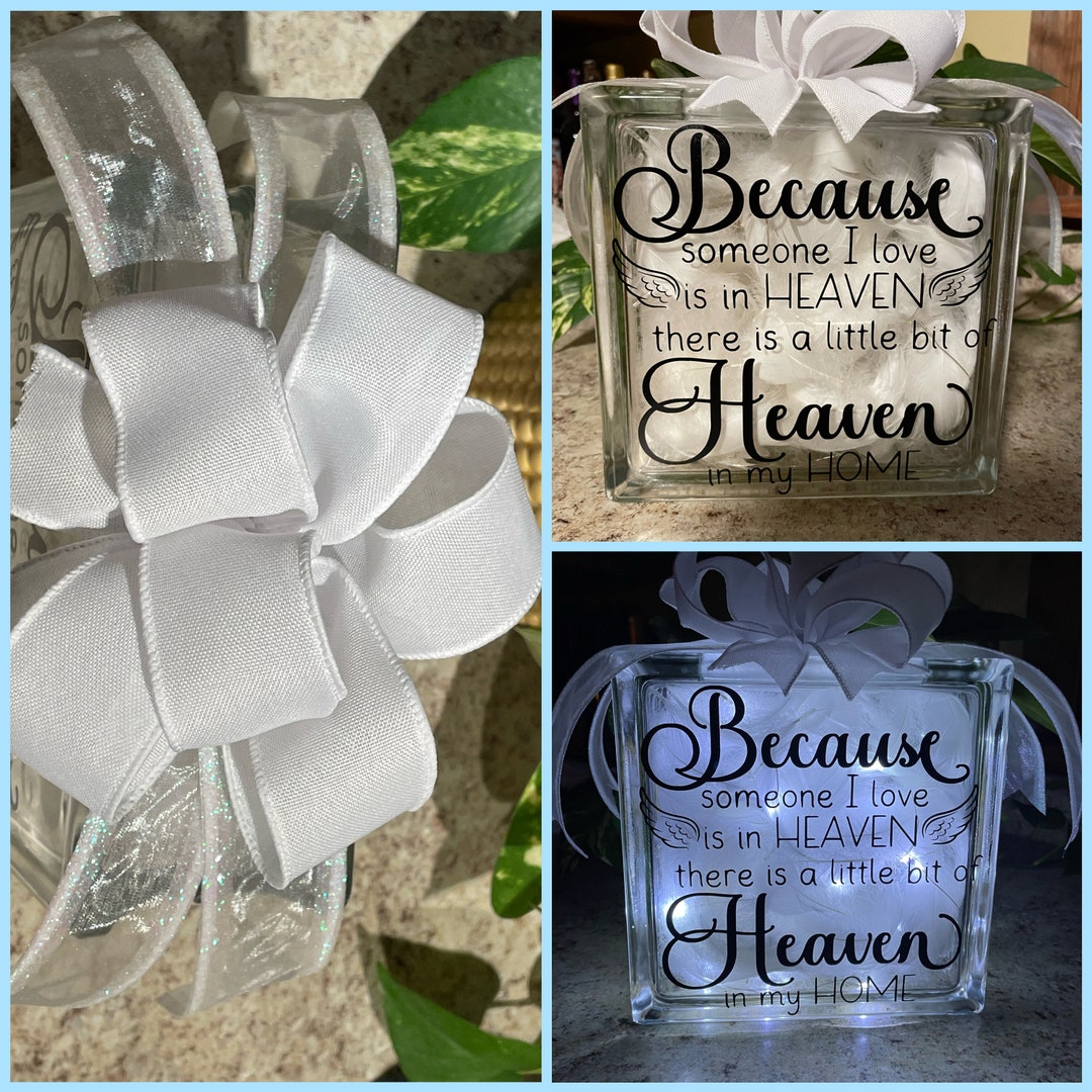 Memorial Glass Block - Etsy