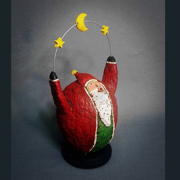 Paper Mache Santa - Etsy