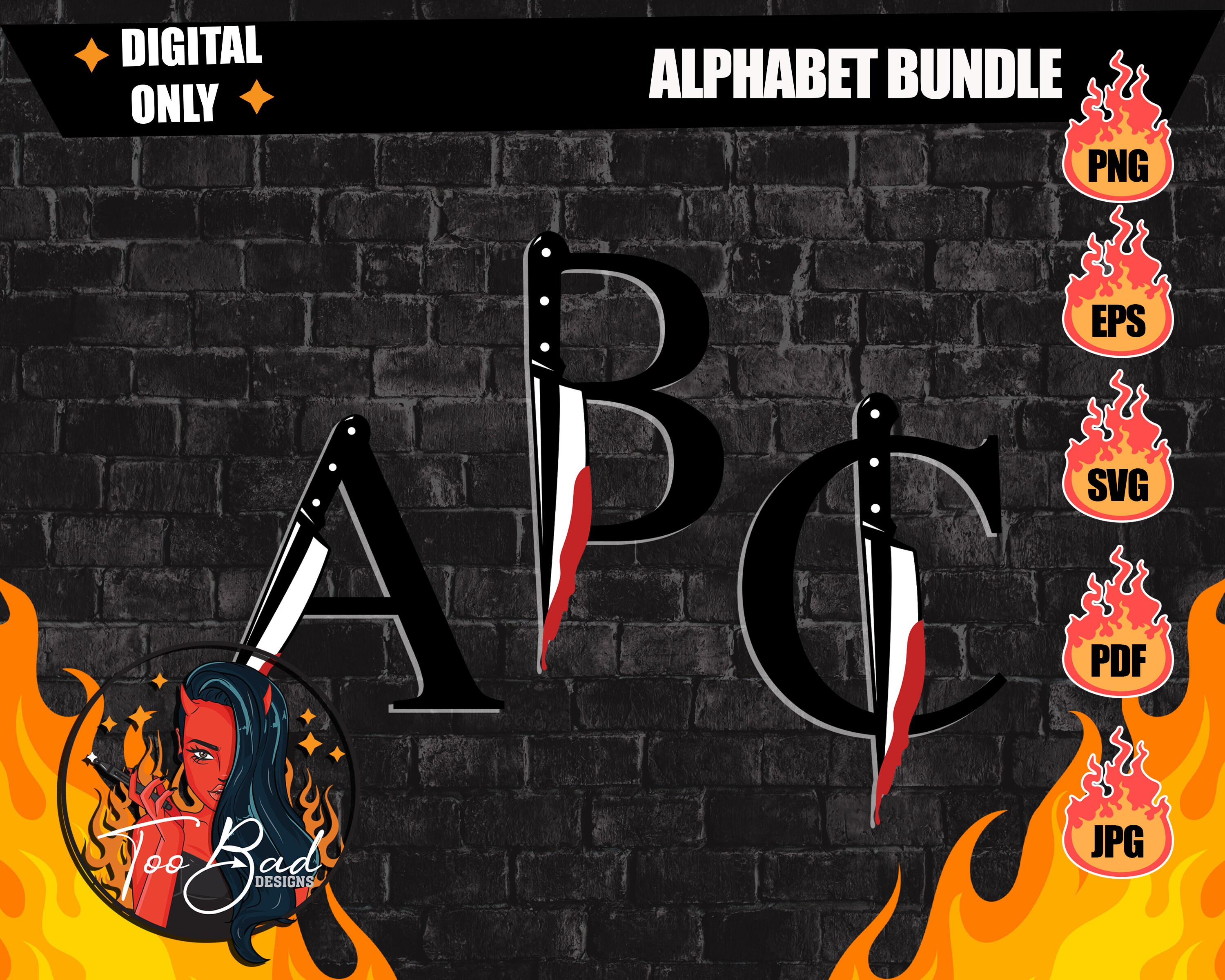 Murder Svg Knife Letters Svg A- Z Svg Drip Font Svg, Drip Letters Svg ...