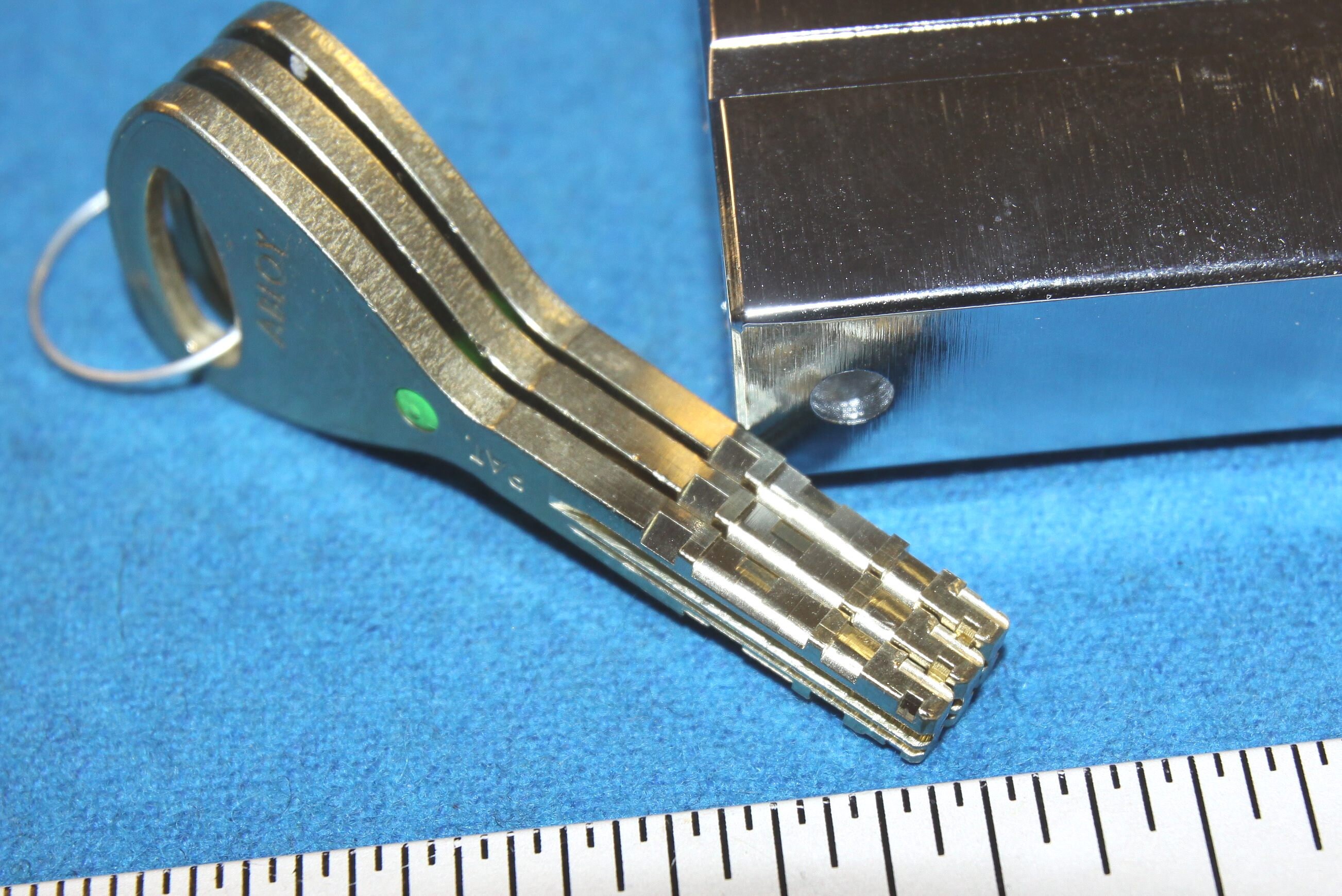 Abloy 342 Model Padlock With 3 Keys - Chrome Plated - Appears to Be New ...