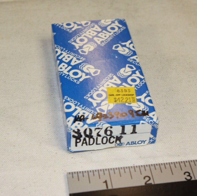 Abloy 3076 Vintage Model Padlock With 2 Working Keys With Original Box ...