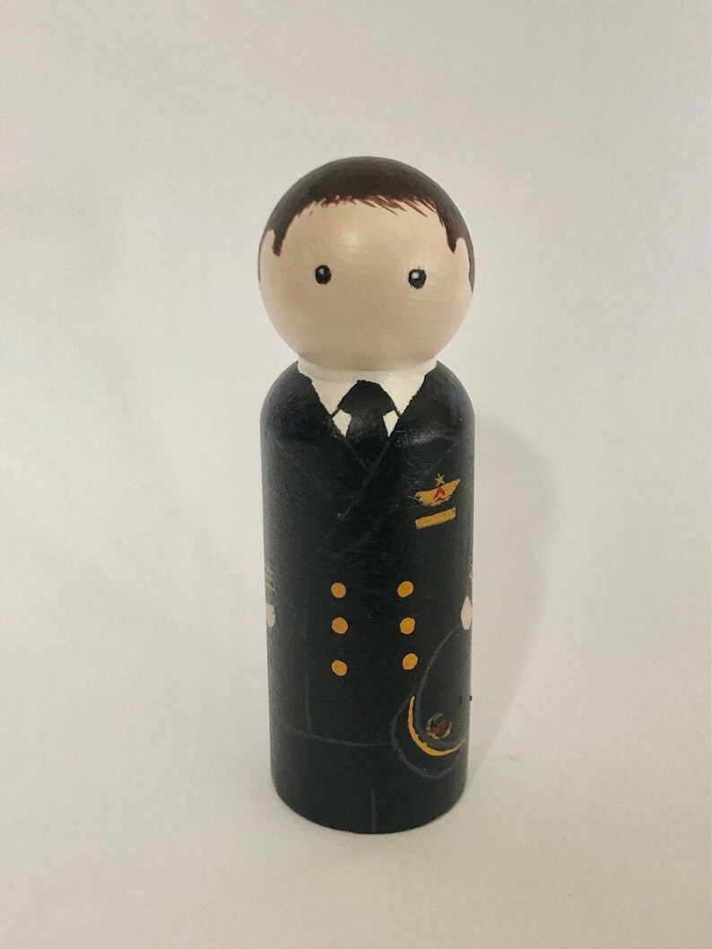 Custom Pilot Peg Doll - Etsy