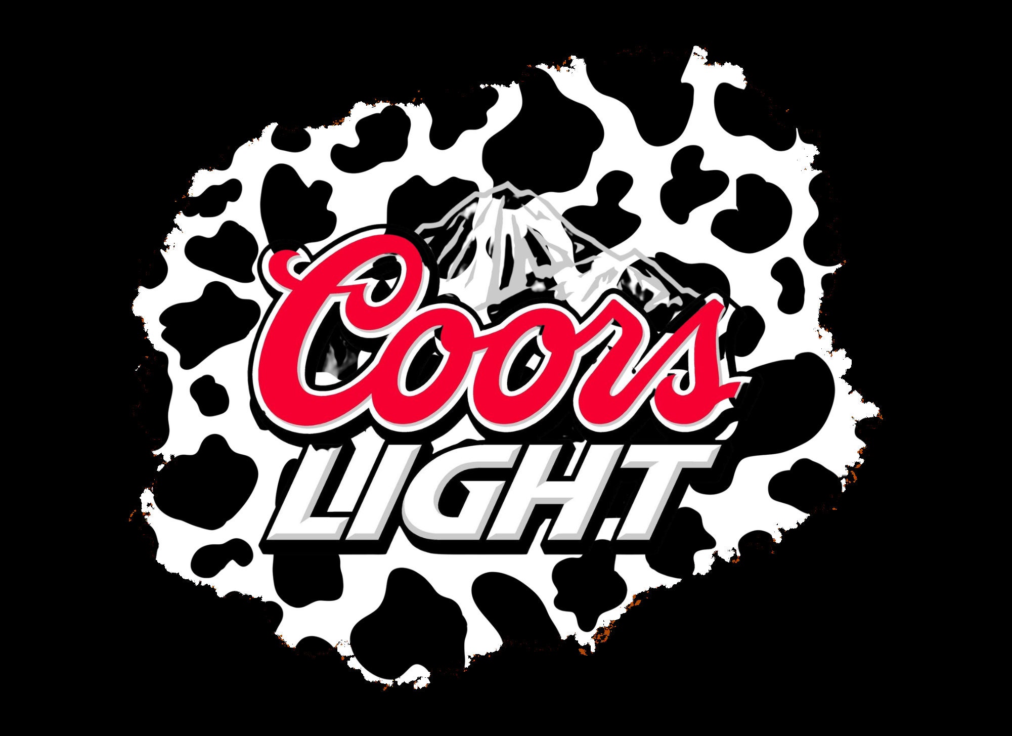 Coors Light Logo Black And White