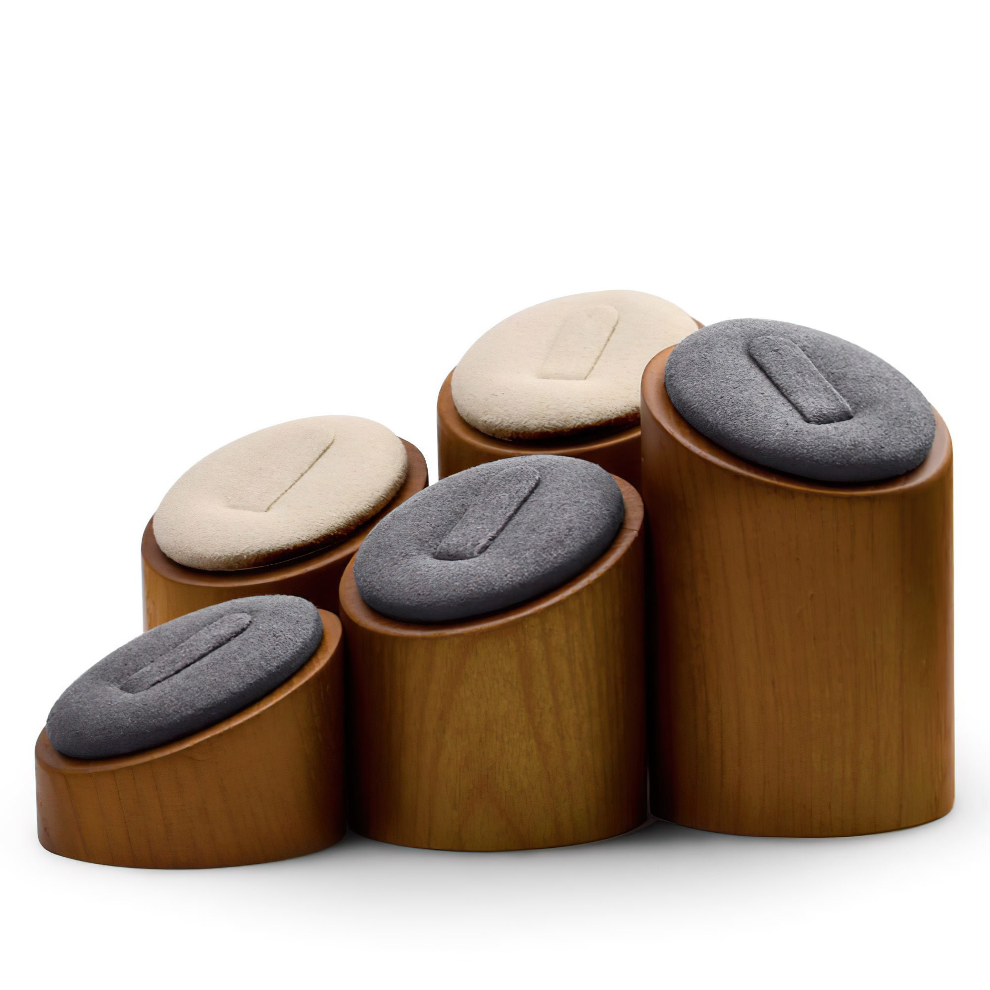 Three Piece Velvet Ring Displays Crafted From Wood Velvet - Etsy