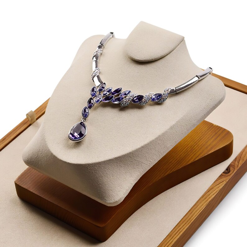 Nacklace Holder Crafted From Solid Wood Necklace Display | Etsy