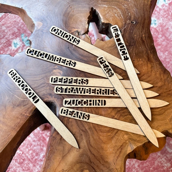 Vegetable Stakes - Etsy