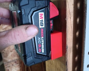 Milwaukee M18 Battery Holder 3D Printed Wall Mount Battery Holder - Etsy