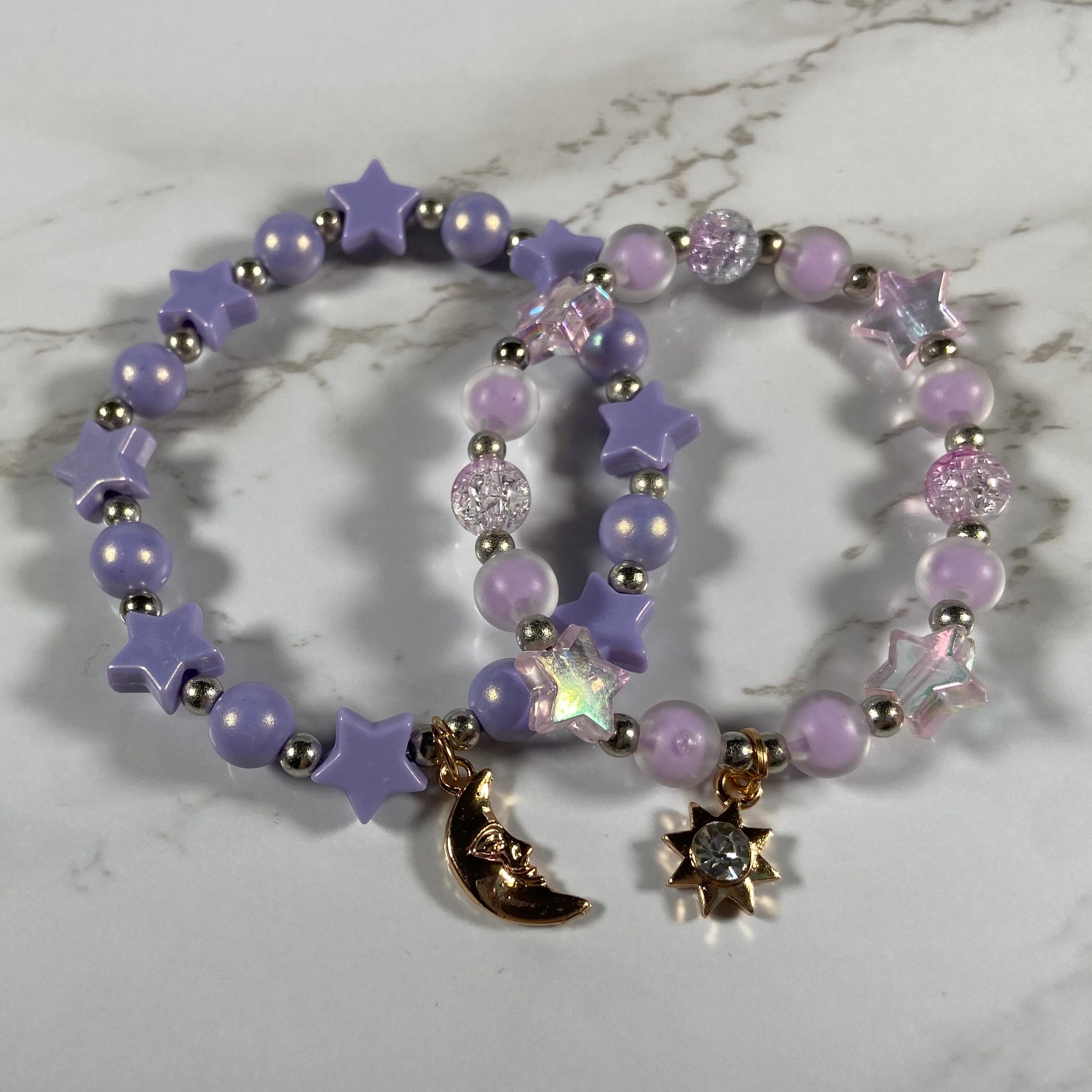 Sun and Moon Bracelet Set - Etsy