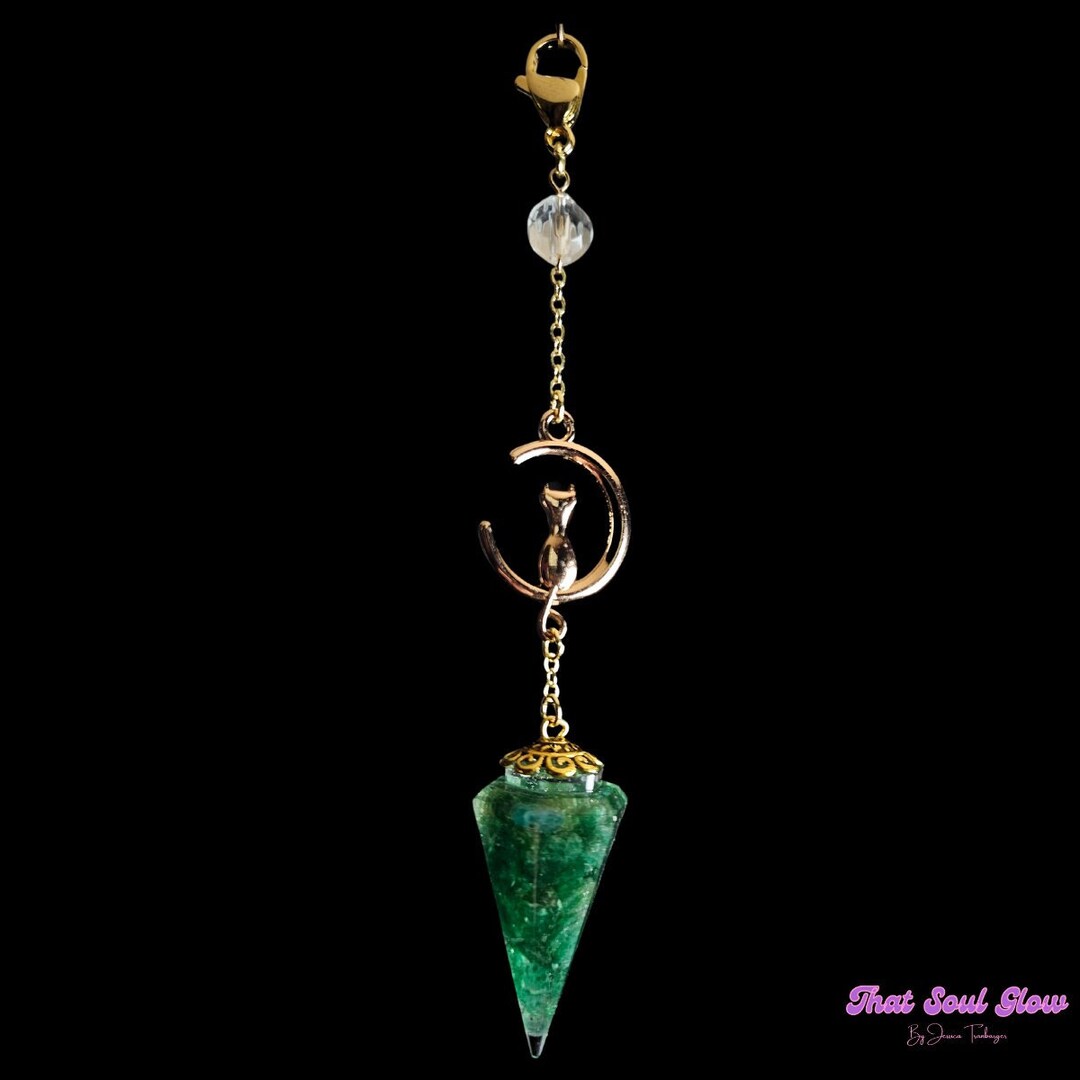 Green Aventurine Pendulum W/ Crash Course - Etsy