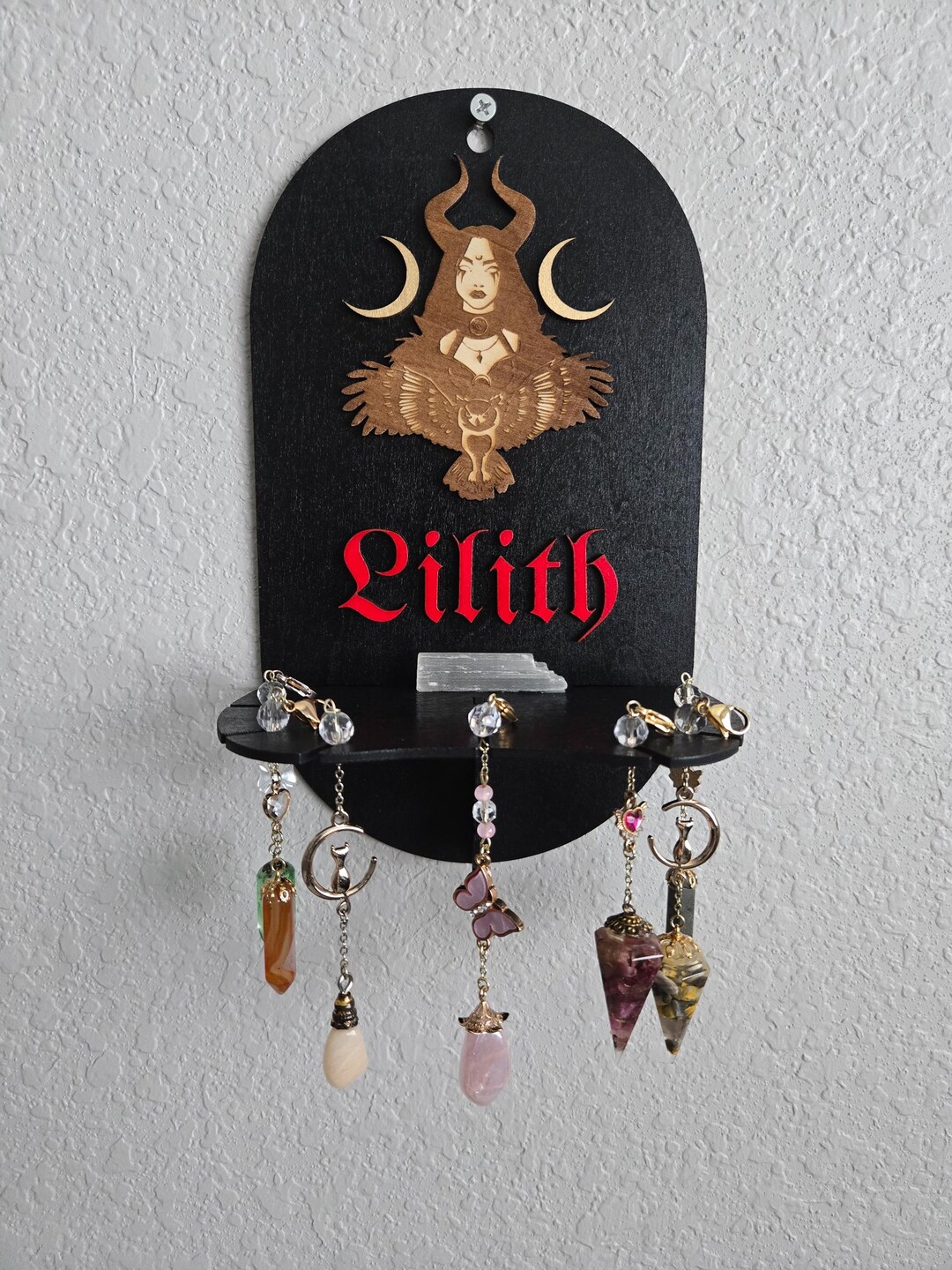 Lilith Pendulum Altar | Cleansing / Charging Station for Pendulums ...