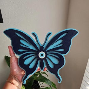 Butterfly Evil Eye Amulet Wall Decor (customizable) - Etsy