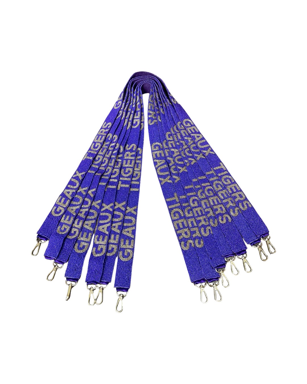 LSU Beaded Strap | Stadium Bag | Clear Purse | Crossbody Bag | Game Bag ...