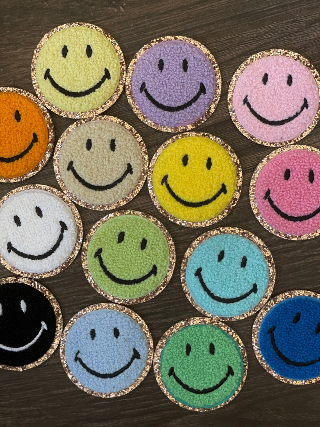 Adhesive Smile Patch Happy Faces Patches Smily Colorful - Etsy