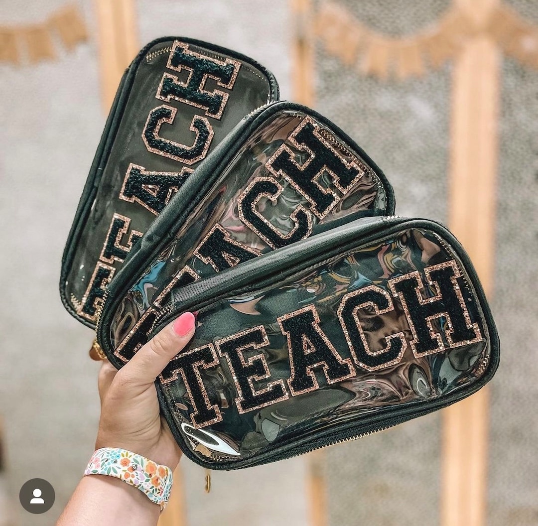 Teacher Bag | Back to School Present Gift | Toiletry Bag | Pencil Case ...