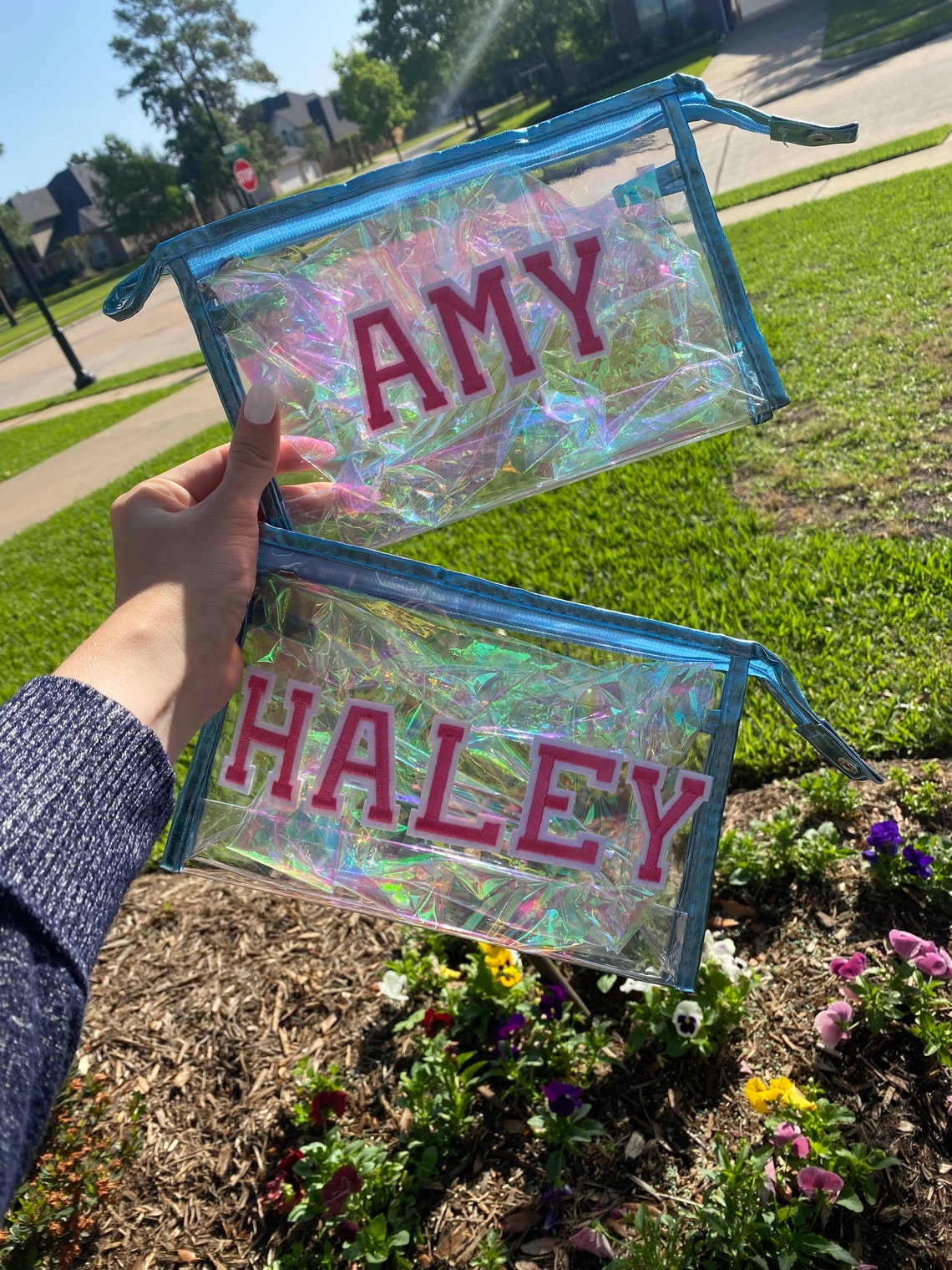 Morgan Bag Personalized Medium Clear Transparent PVC Makeup - Etsy