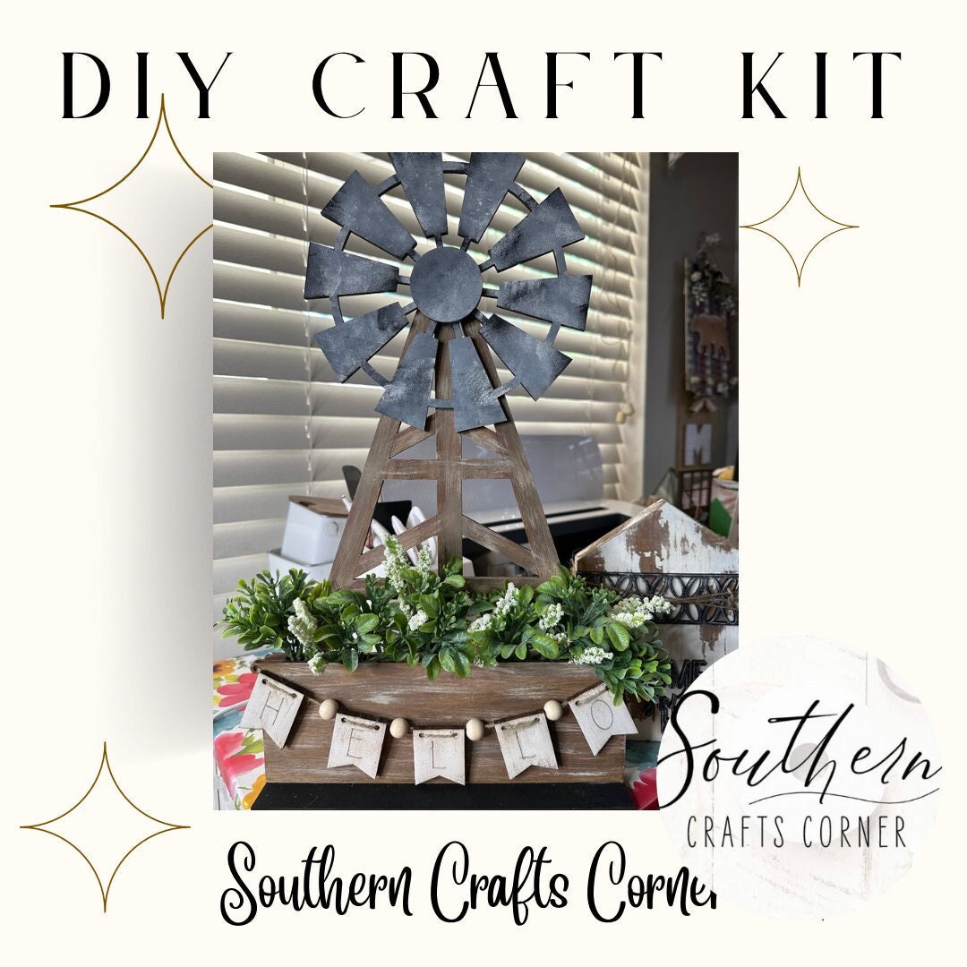 Farmhouse Windmill DIY Kit - Etsy