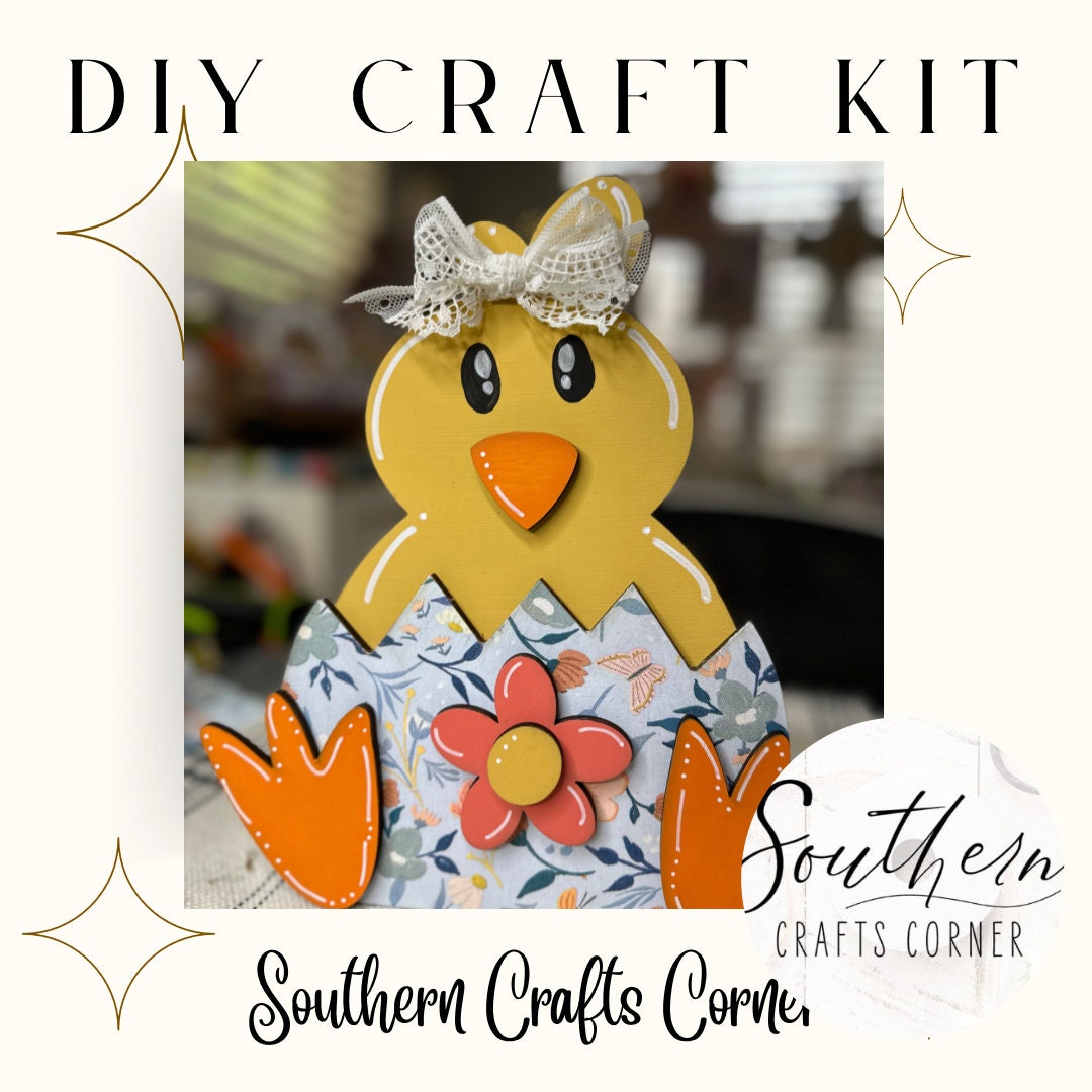 Easter Chick DIY Kit - Etsy
