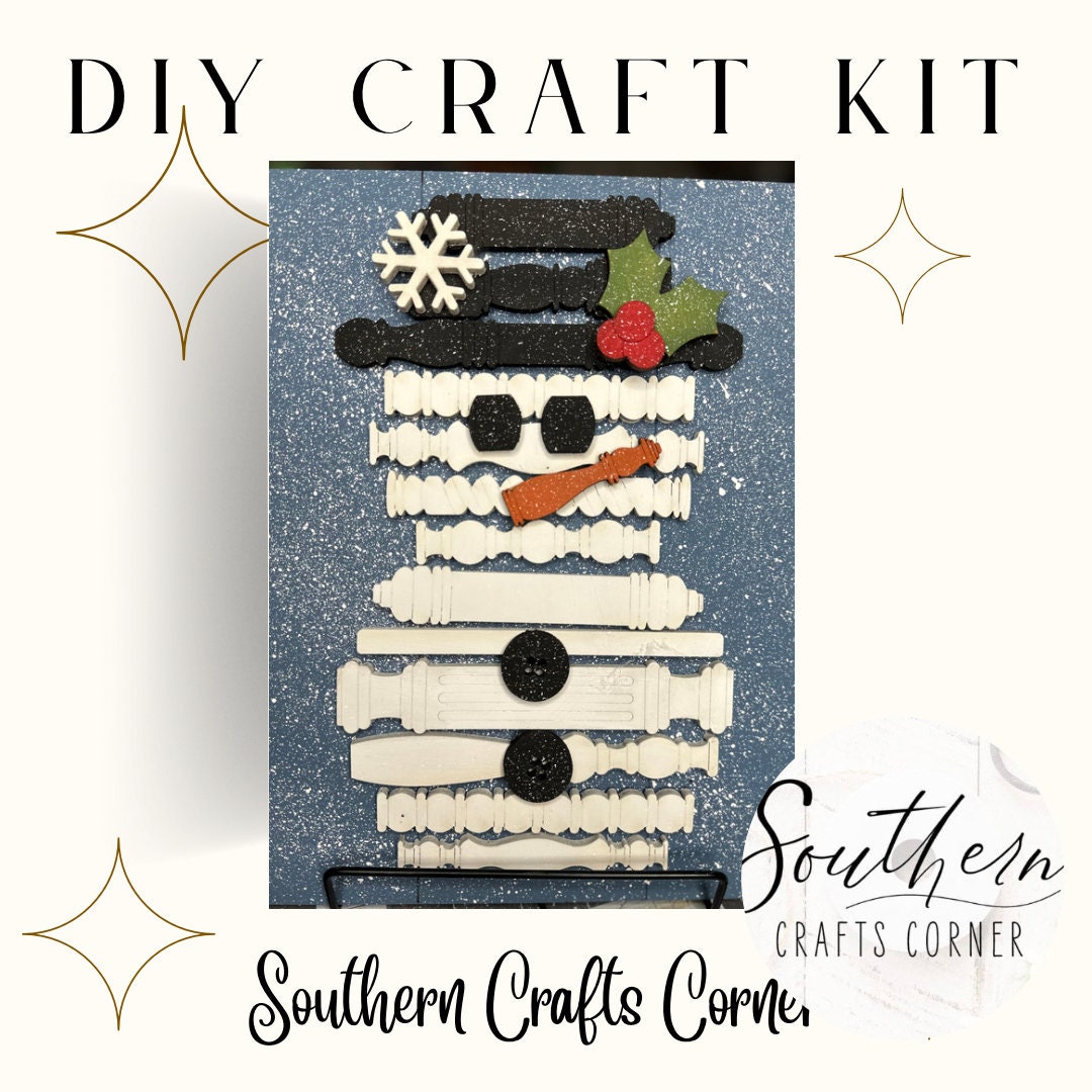 Spindle Snowman Sign DIY - Etsy