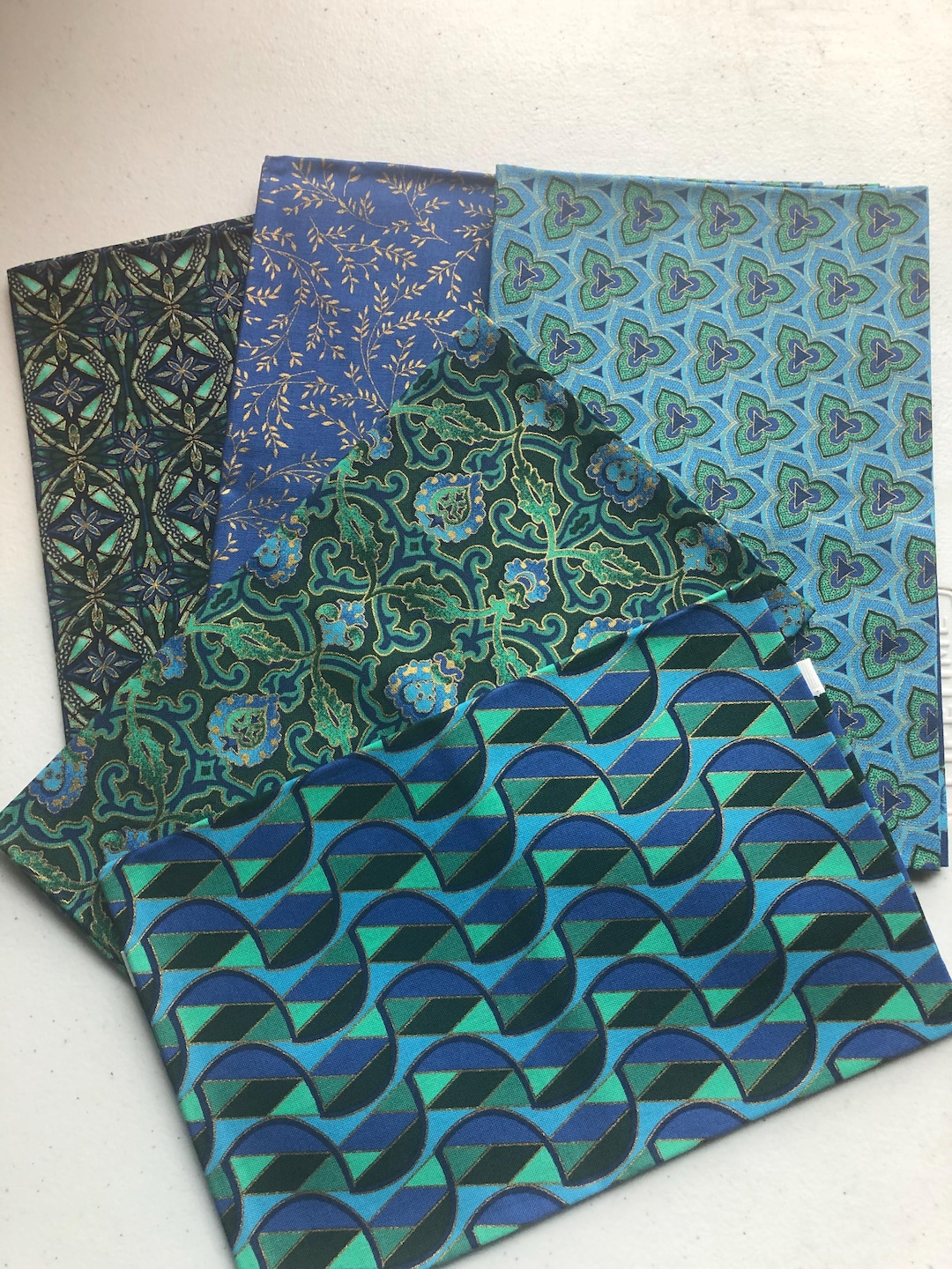 Boundless Fabrics by Craftsy 6 Decodent Fat Quarters - Etsy