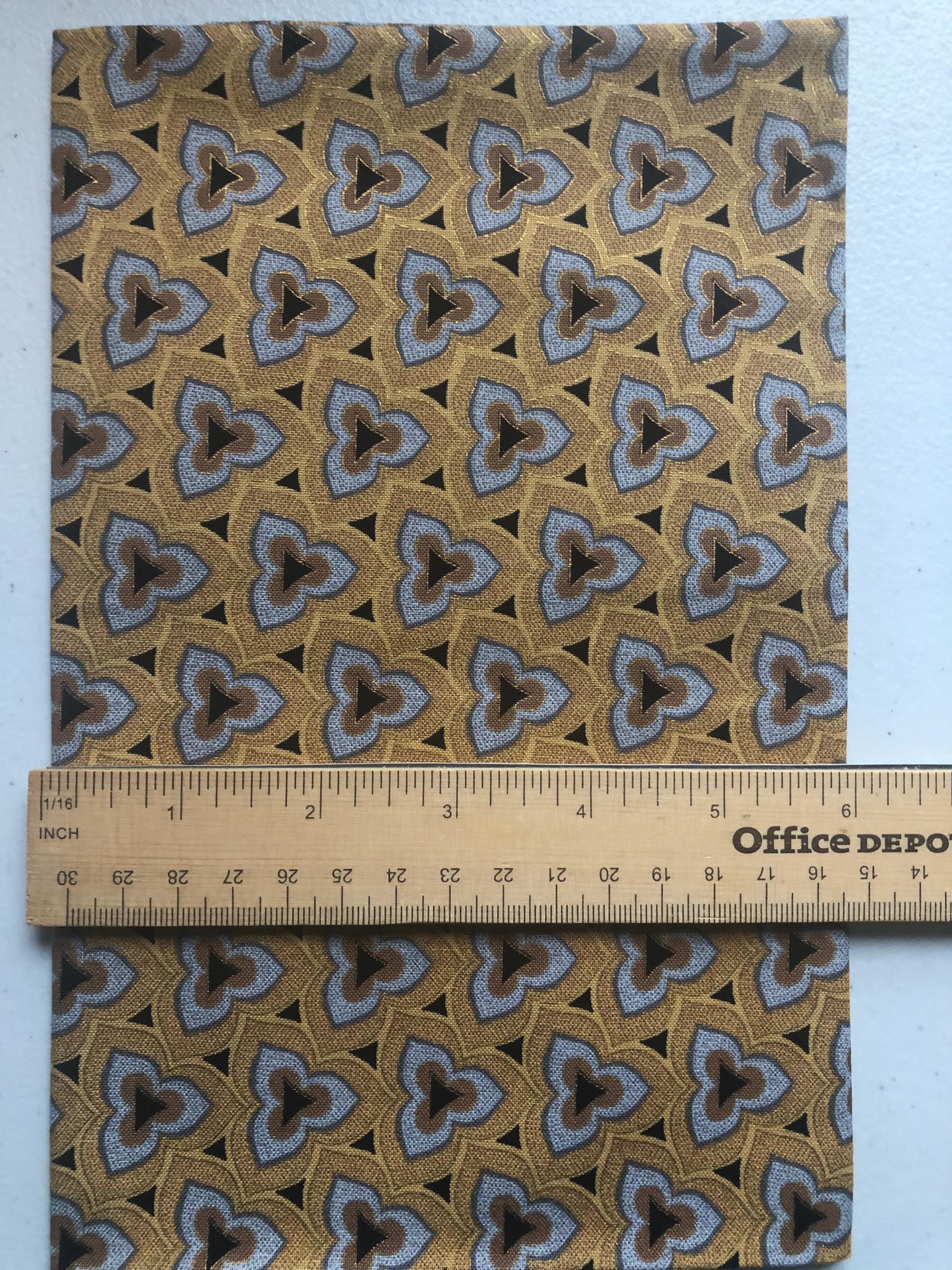 Boundless Fabrics by Craftsy 4 Decodent Fat Quarters Black Gold 1 - Etsy