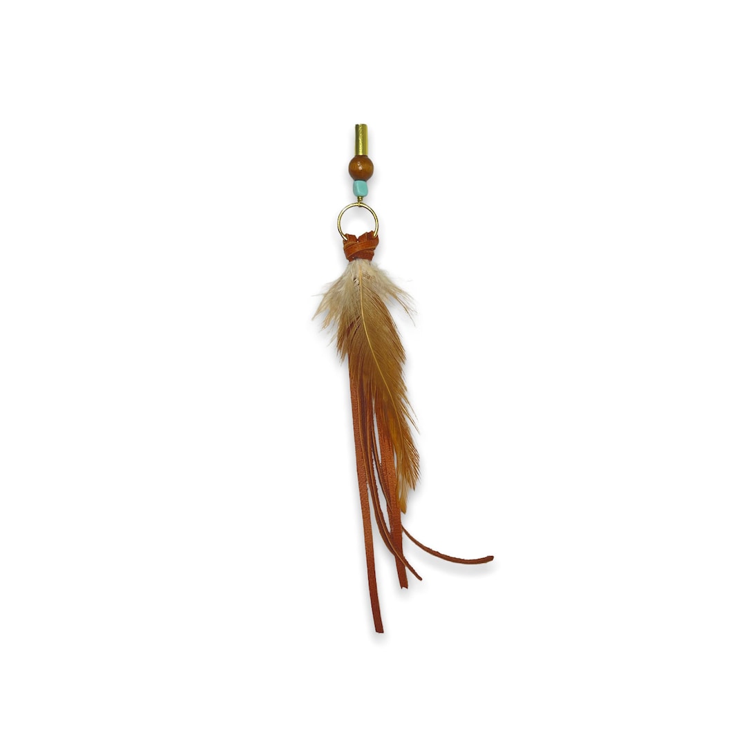Saddle Tan Feather Hair Charm, Clip in Hair Jewelry Accessories - Etsy