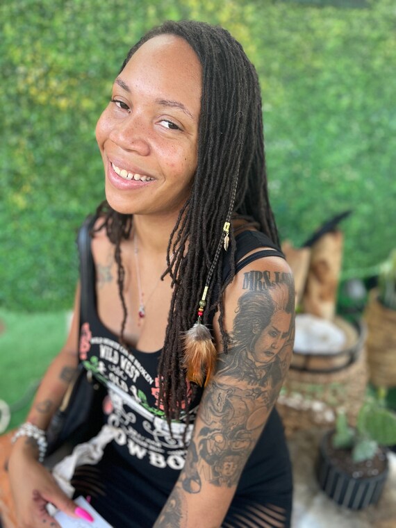 Finch Hair Charm Feather Hair Interchangeable Hair Jewelry - Etsy