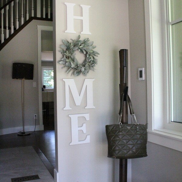 Home Letters With Wreath - Etsy