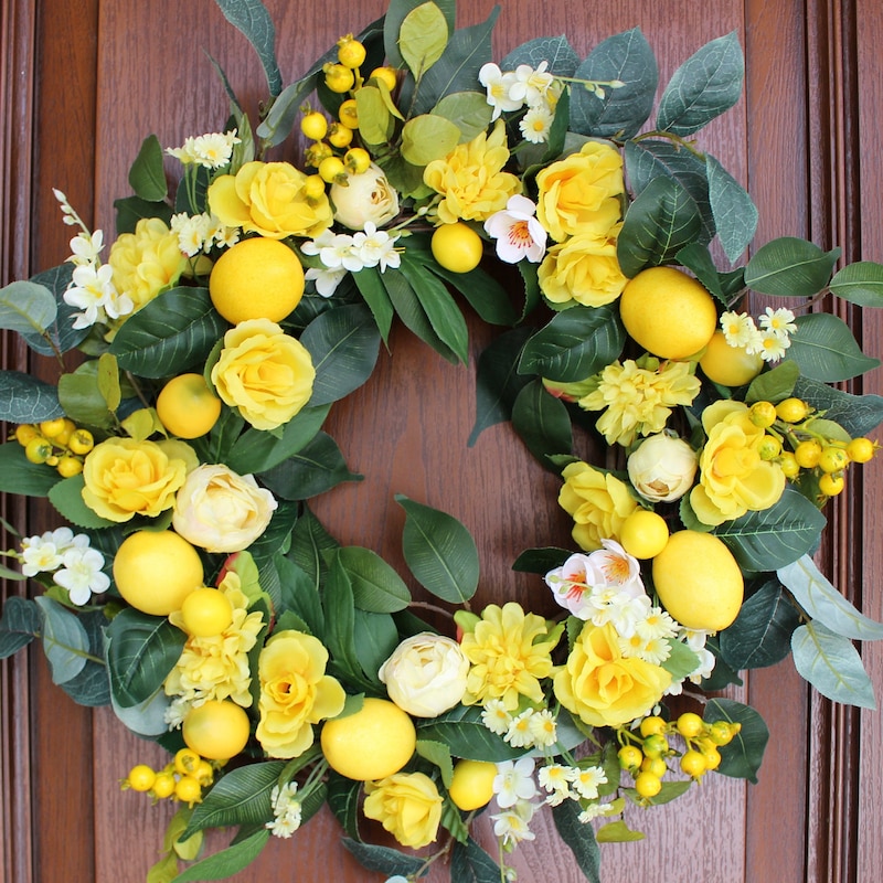 Lemon Wreath - Etsy