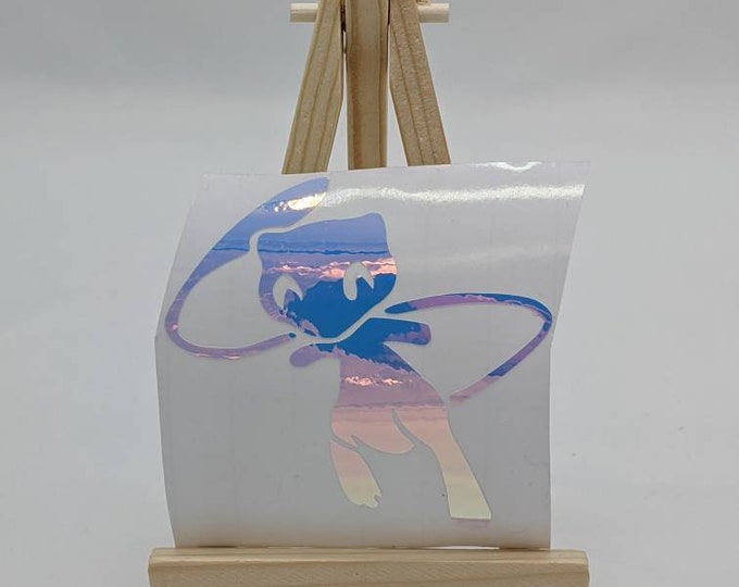Holographic Mew Decal - Etsy