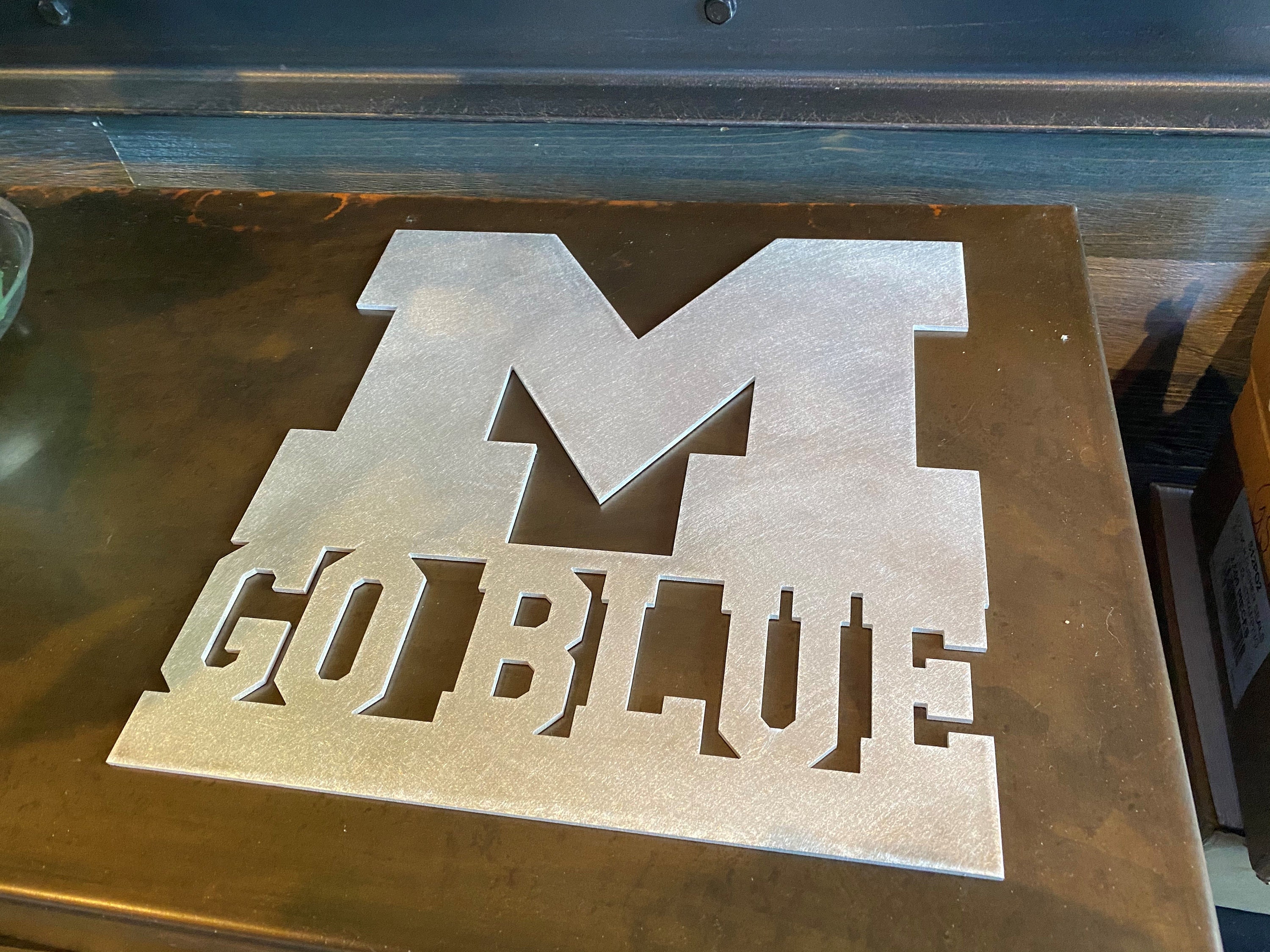 Michigan Wolverines Metal Wall Art - Etsy