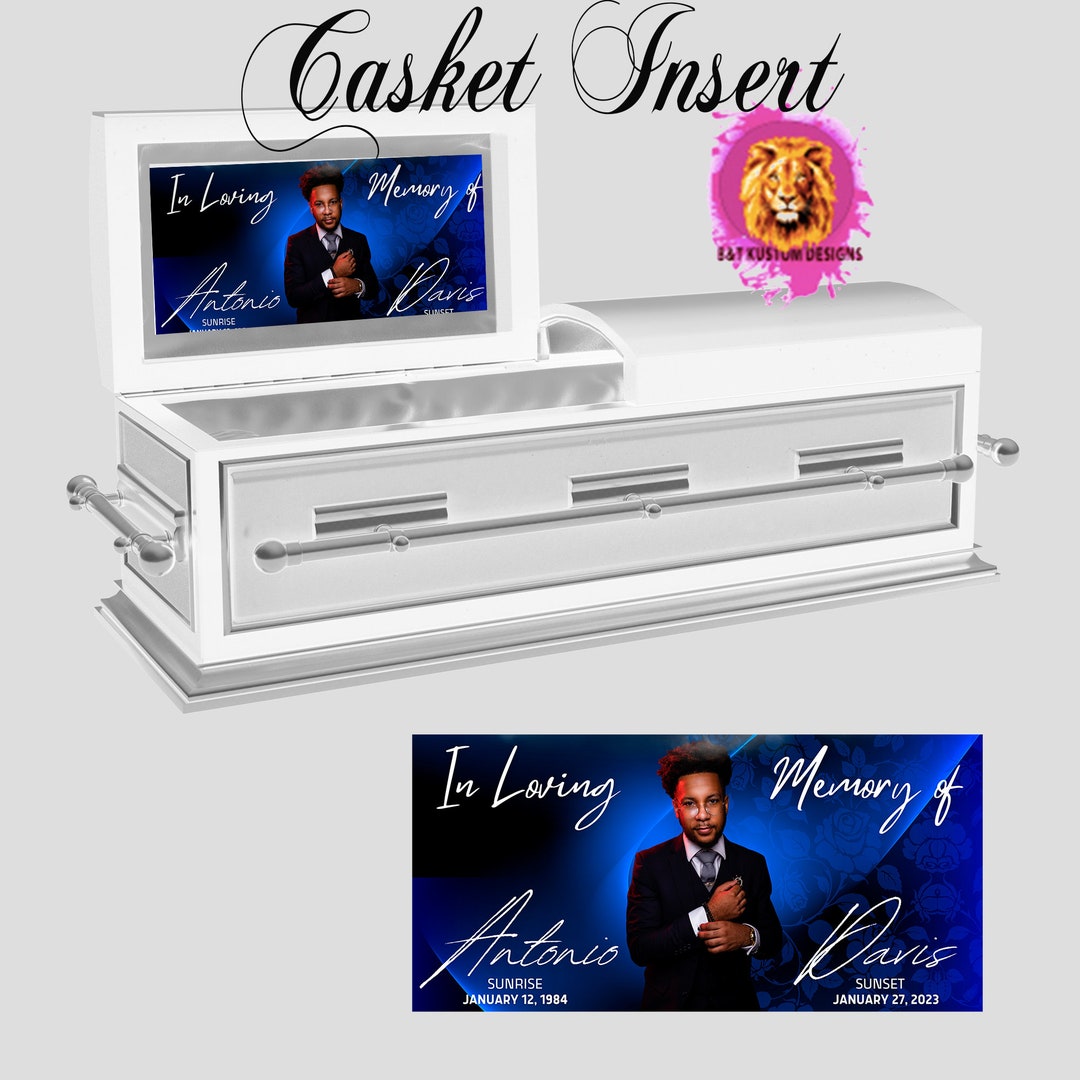 Custom Casket Panel Insert Memorial Casket Insert Casket - Etsy
