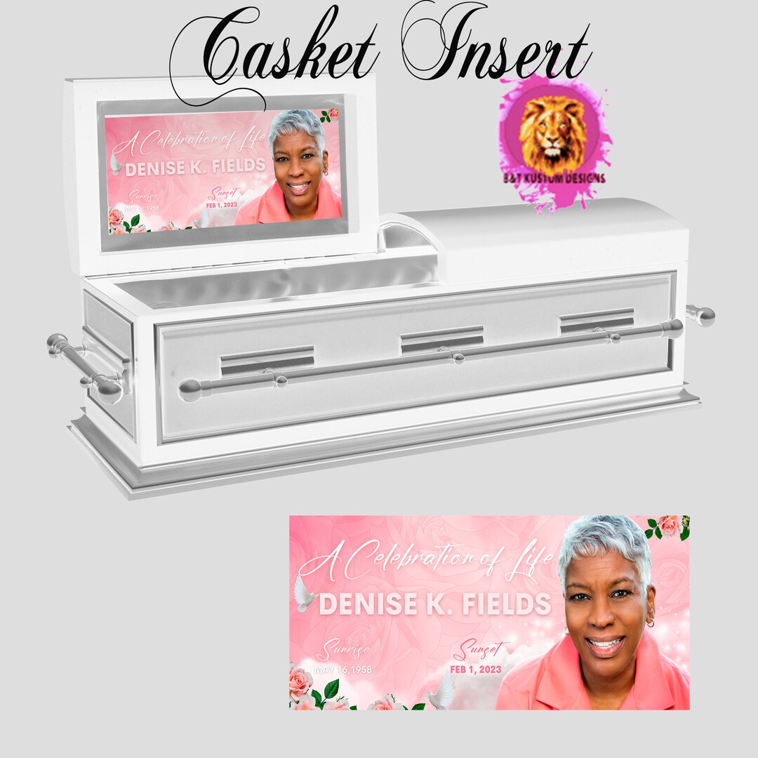 Custom Casket Panel Insert Memorial Casket Insert Casket - Etsy