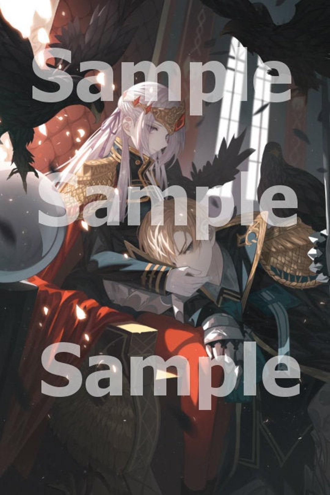 Dimigard the Emperor and Her Knightfe Three Houses12x18 Glossy Print - Etsy