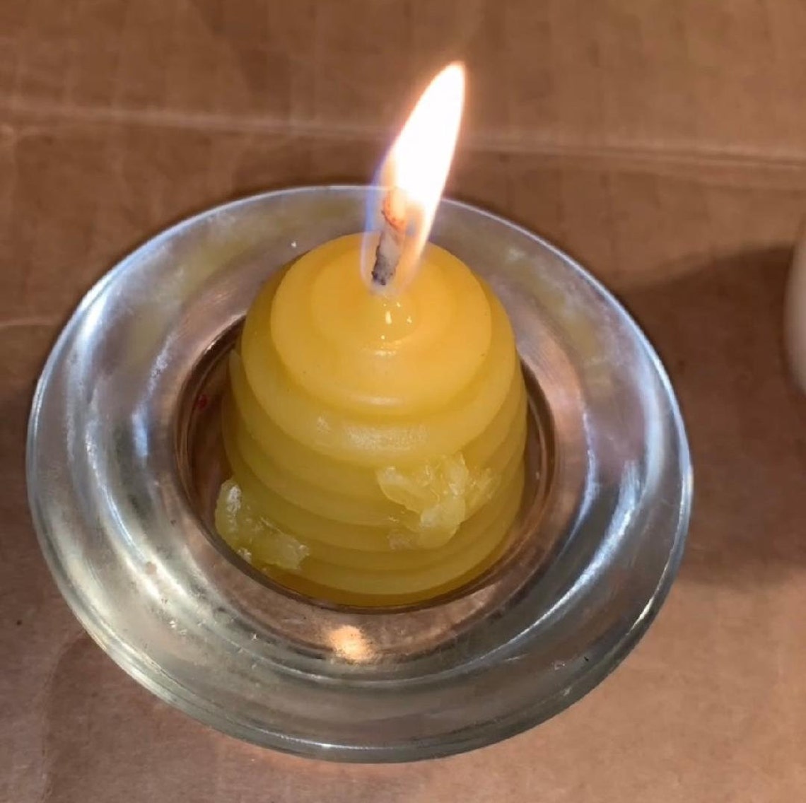 Honey Bee Hive Beeswax Candle 3 Hour Burn Time - Etsy