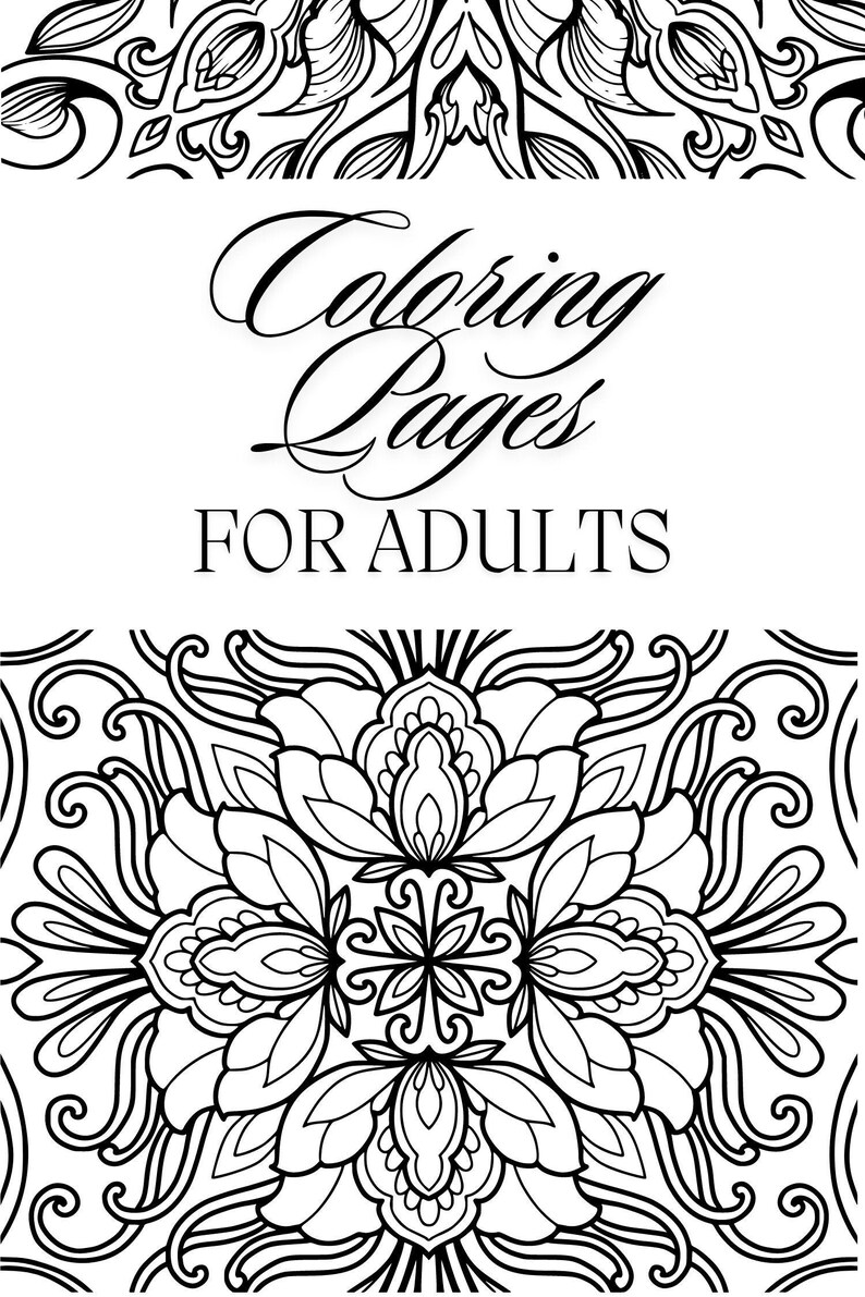 100 Printable Coloring Pages of Intricate Detail - Floral and Abstract ...