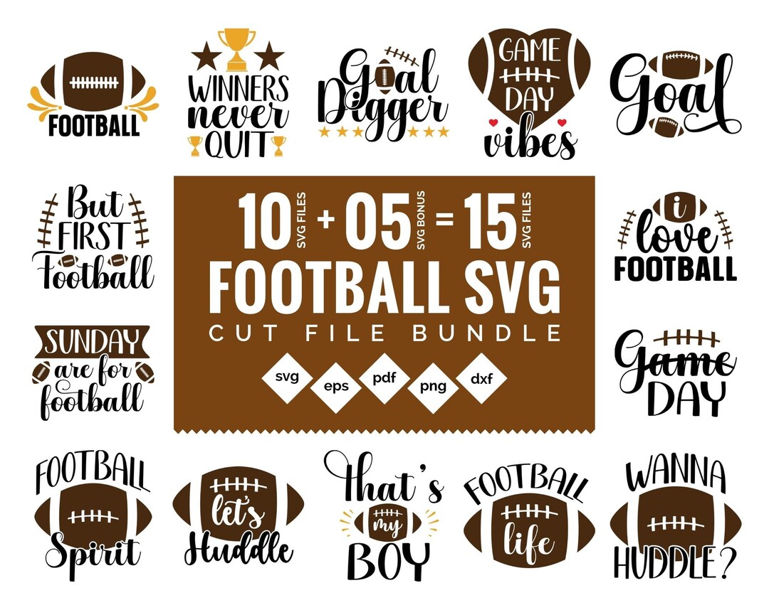 Football Svg Bundle Football Sayings Svg Game Day Svg - Etsy España