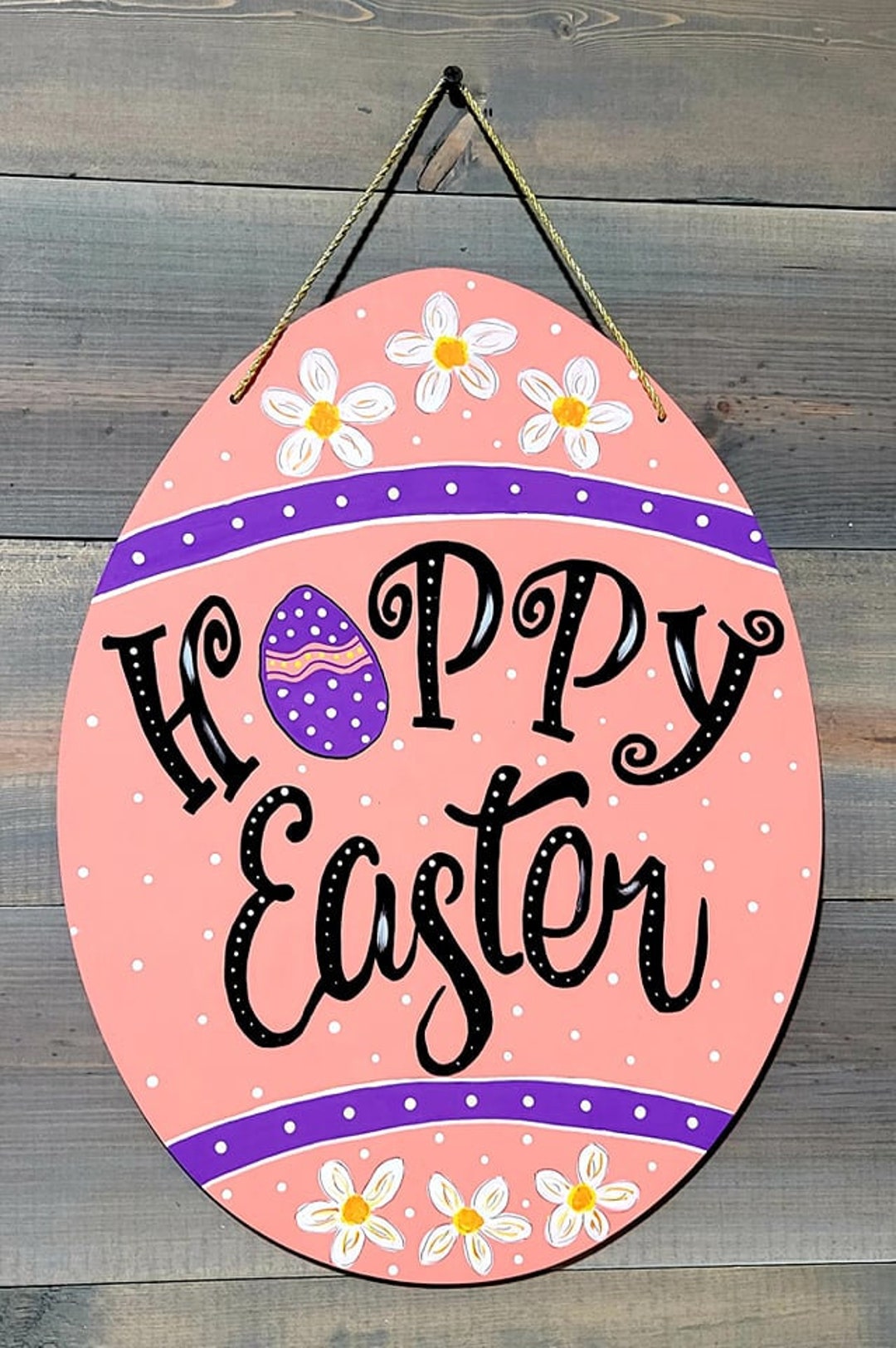 Hoppity Easter Wall or Door Hanging - Etsy