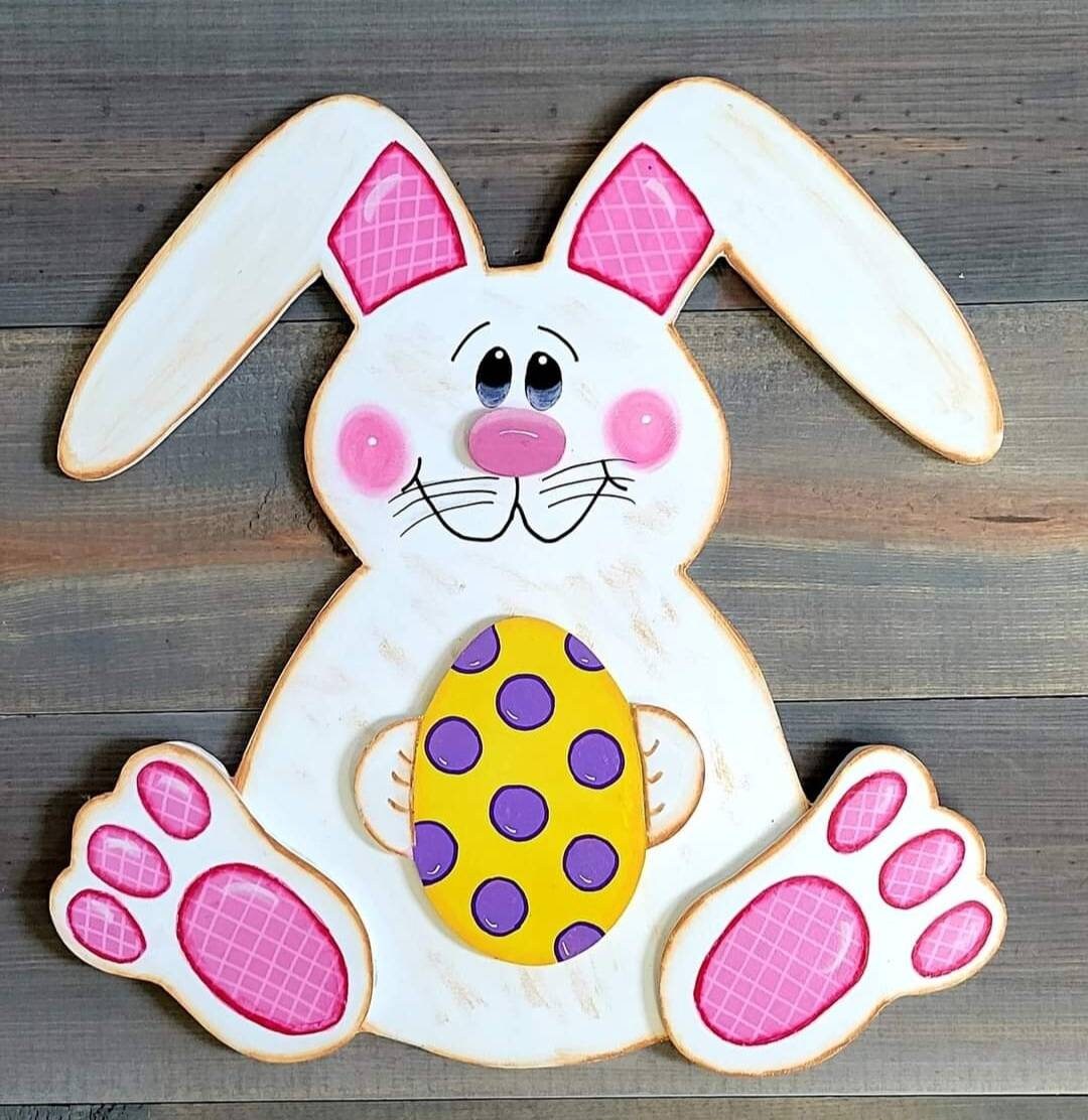 Easter Bunny Door Hanger - Etsy